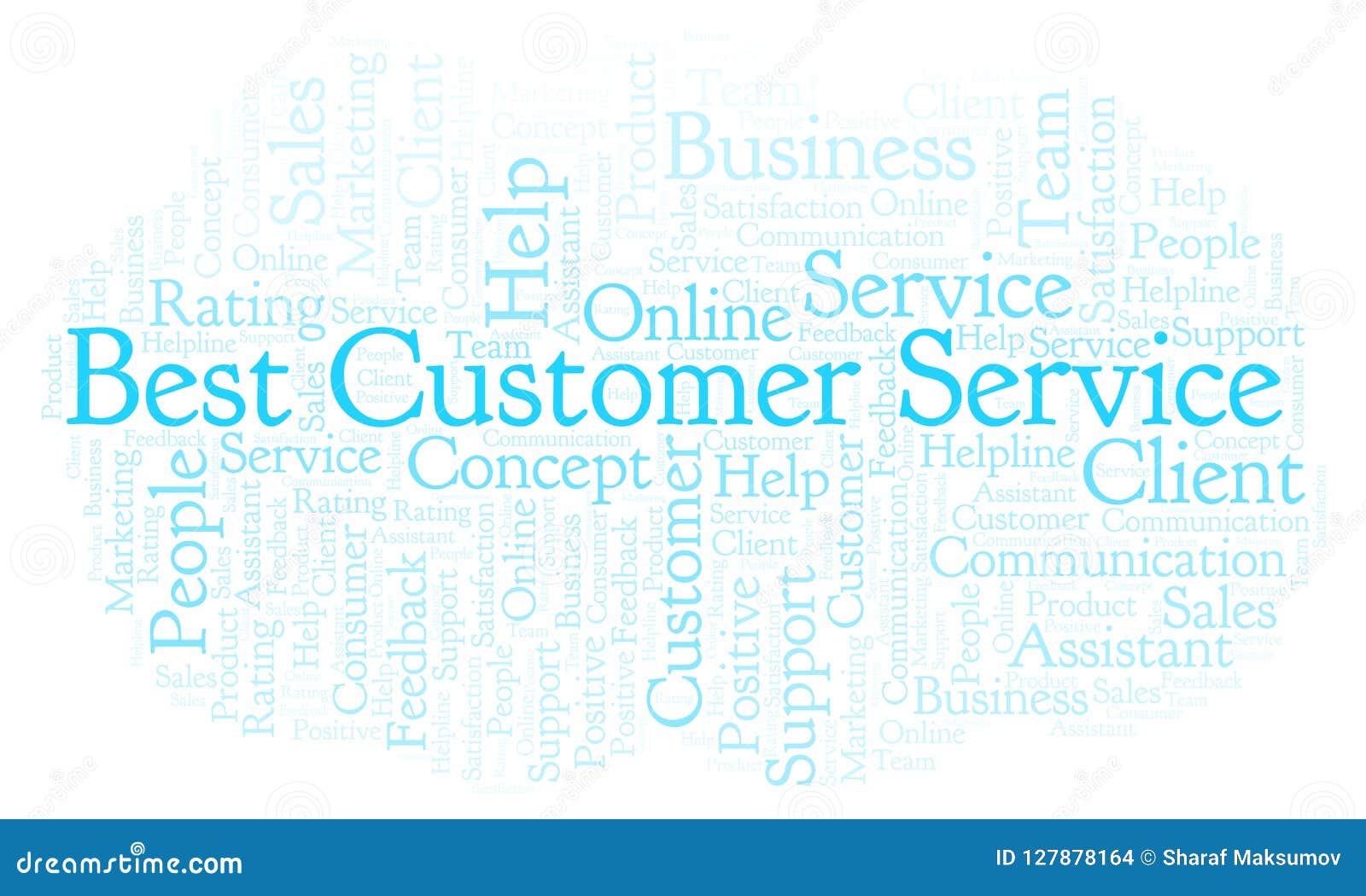 Best Customer Service Word Cloud. Stock Illustration - Illustration of ...