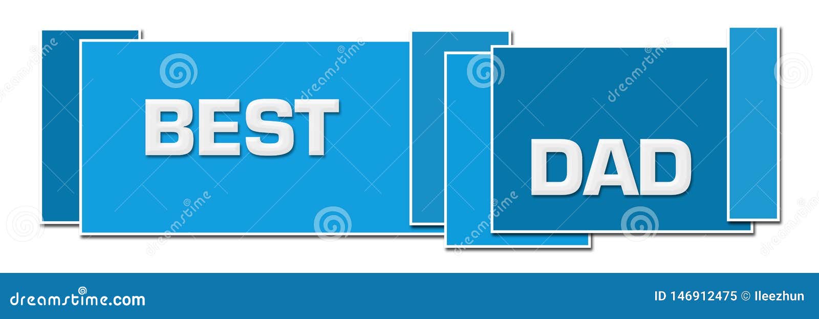 Best Dad Blue Square Boxes stock illustration. Illustration of ...