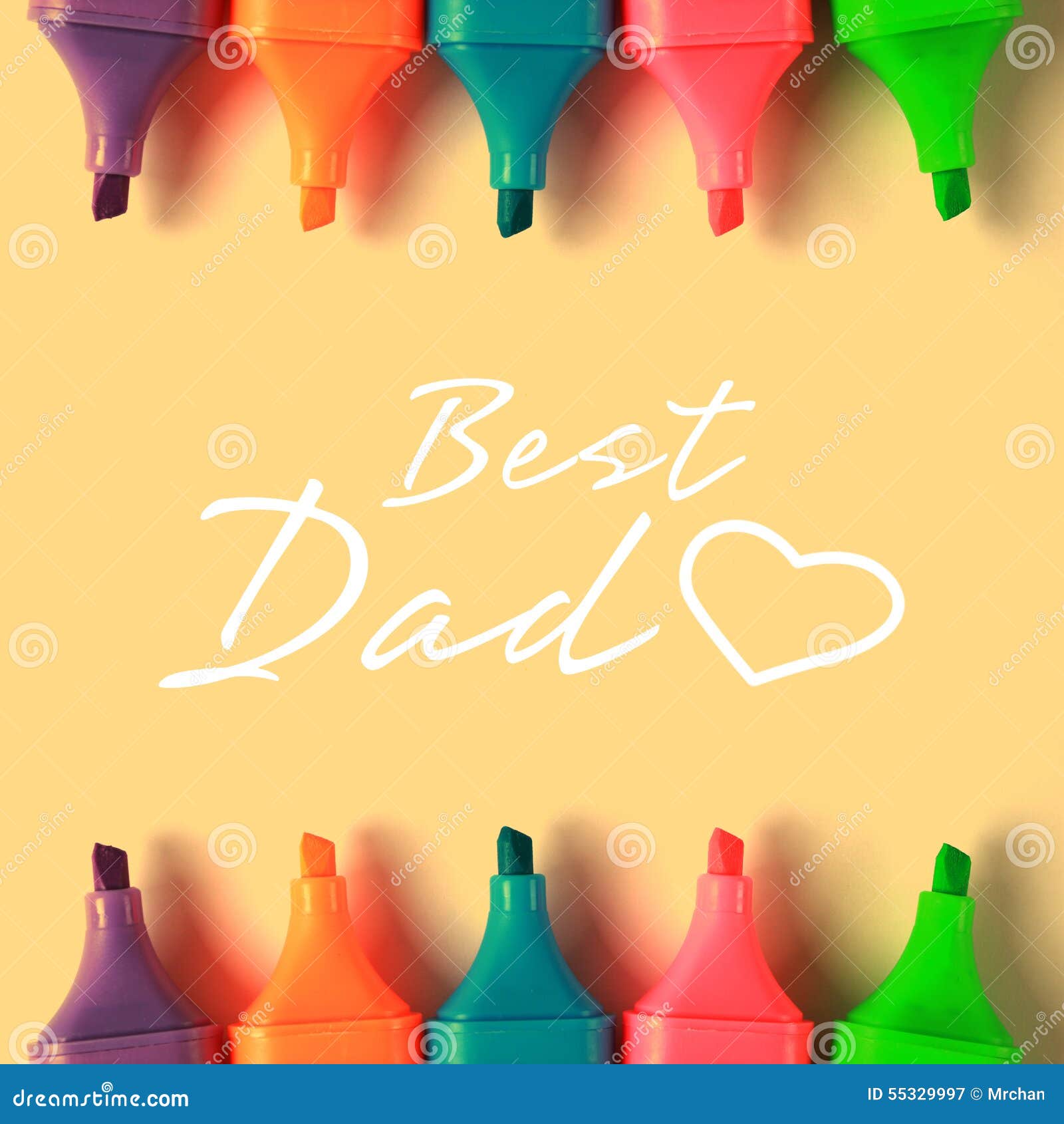 Best Dad stock image. Image of card, board, marker, clipping - 55329997