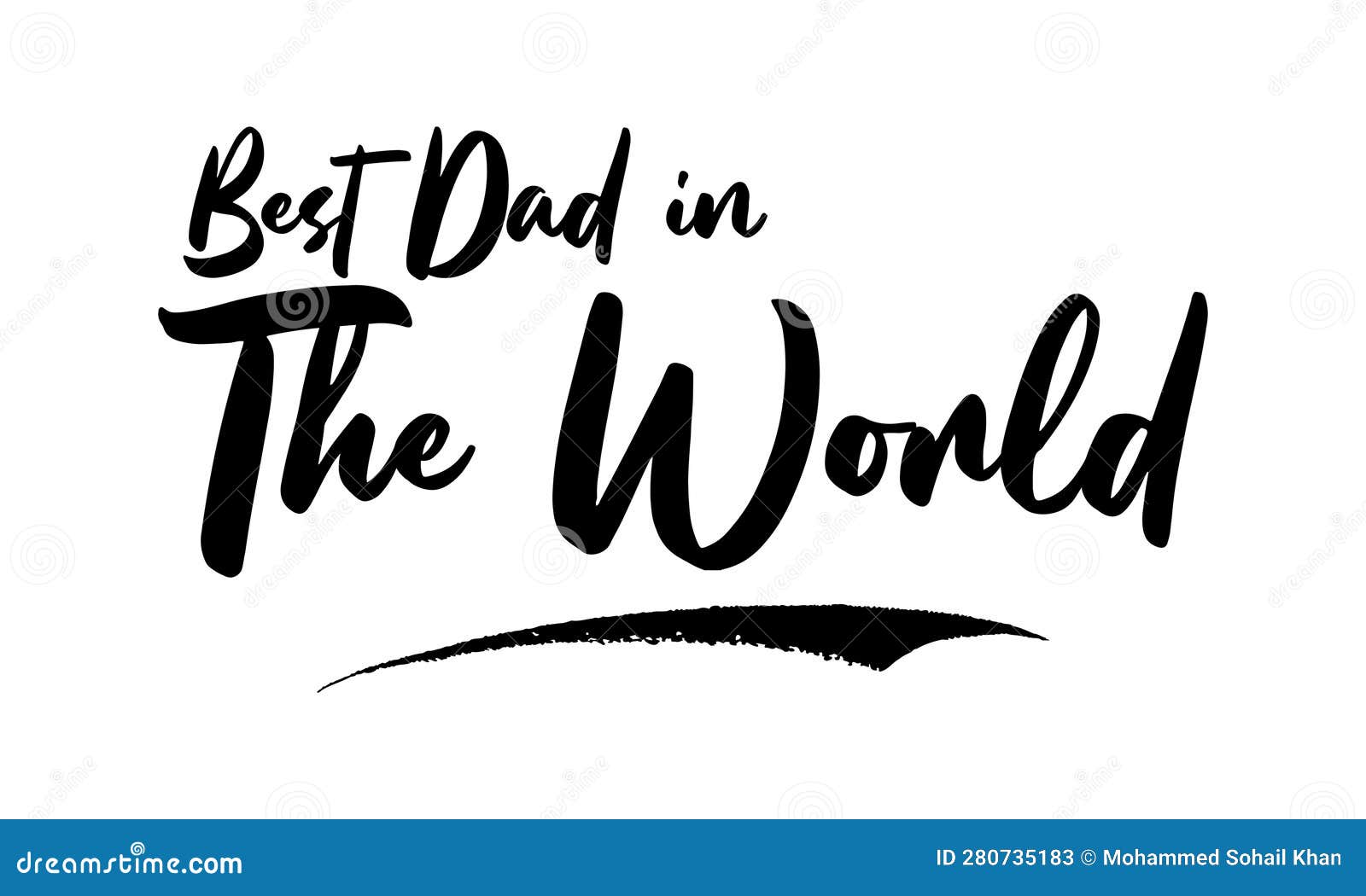 Best Dad in the World Bold Text Lettering Typography Vector Design ...