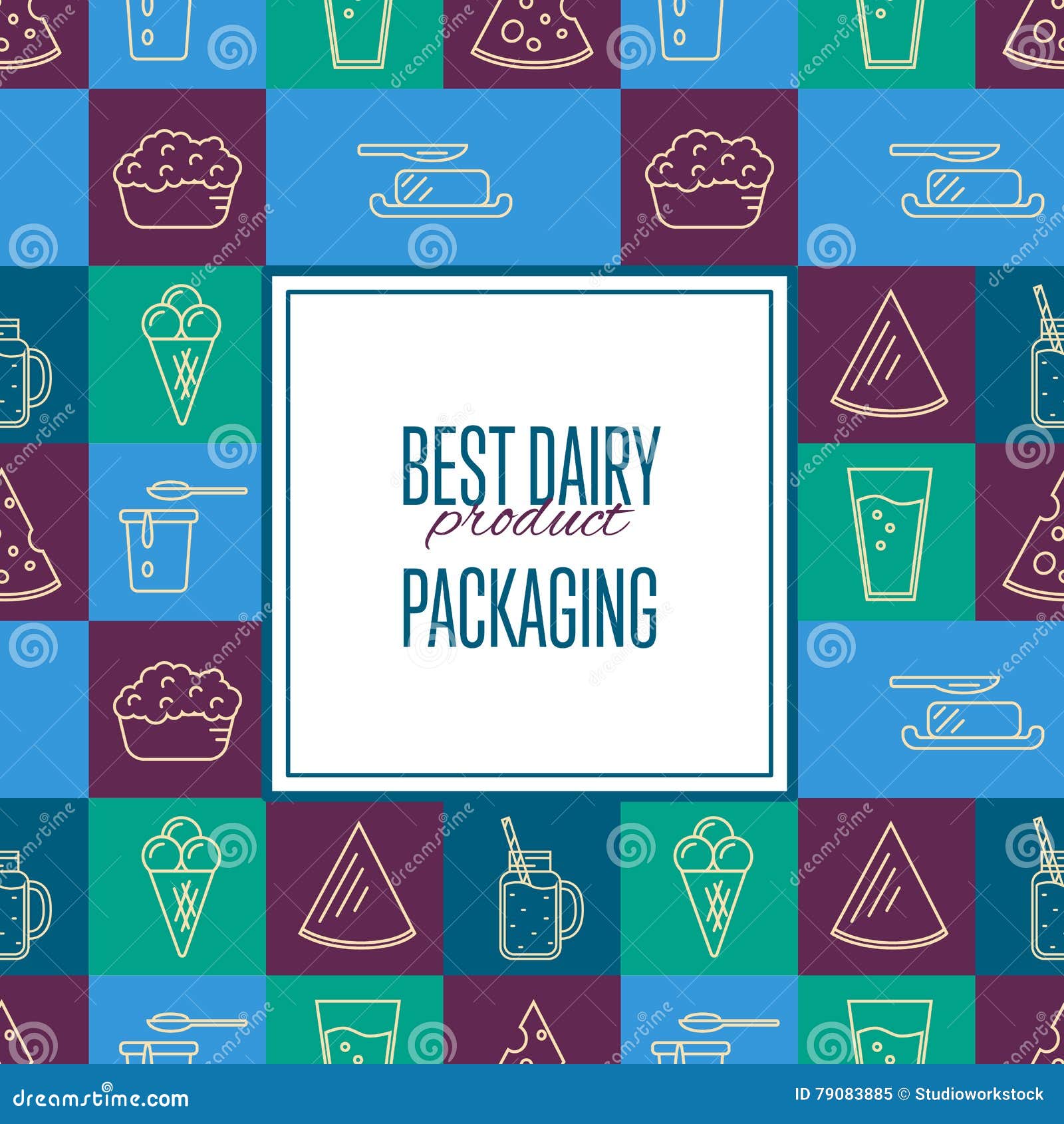 Best Dairy Product Seamless Pattern Stock Vector - Illustration of milk ...