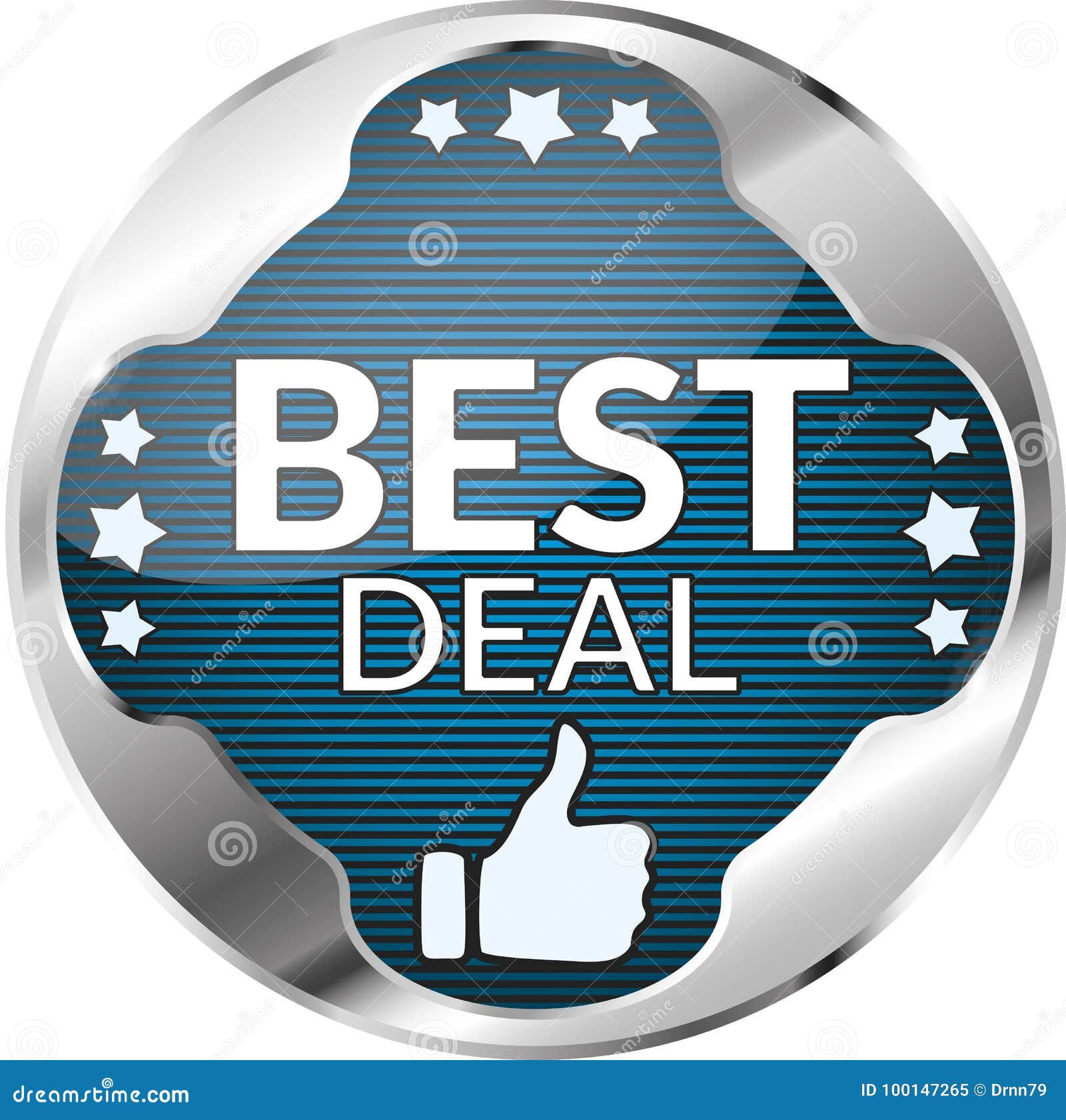 Best deal button stock vector. Illustration of guarantee - 100147265