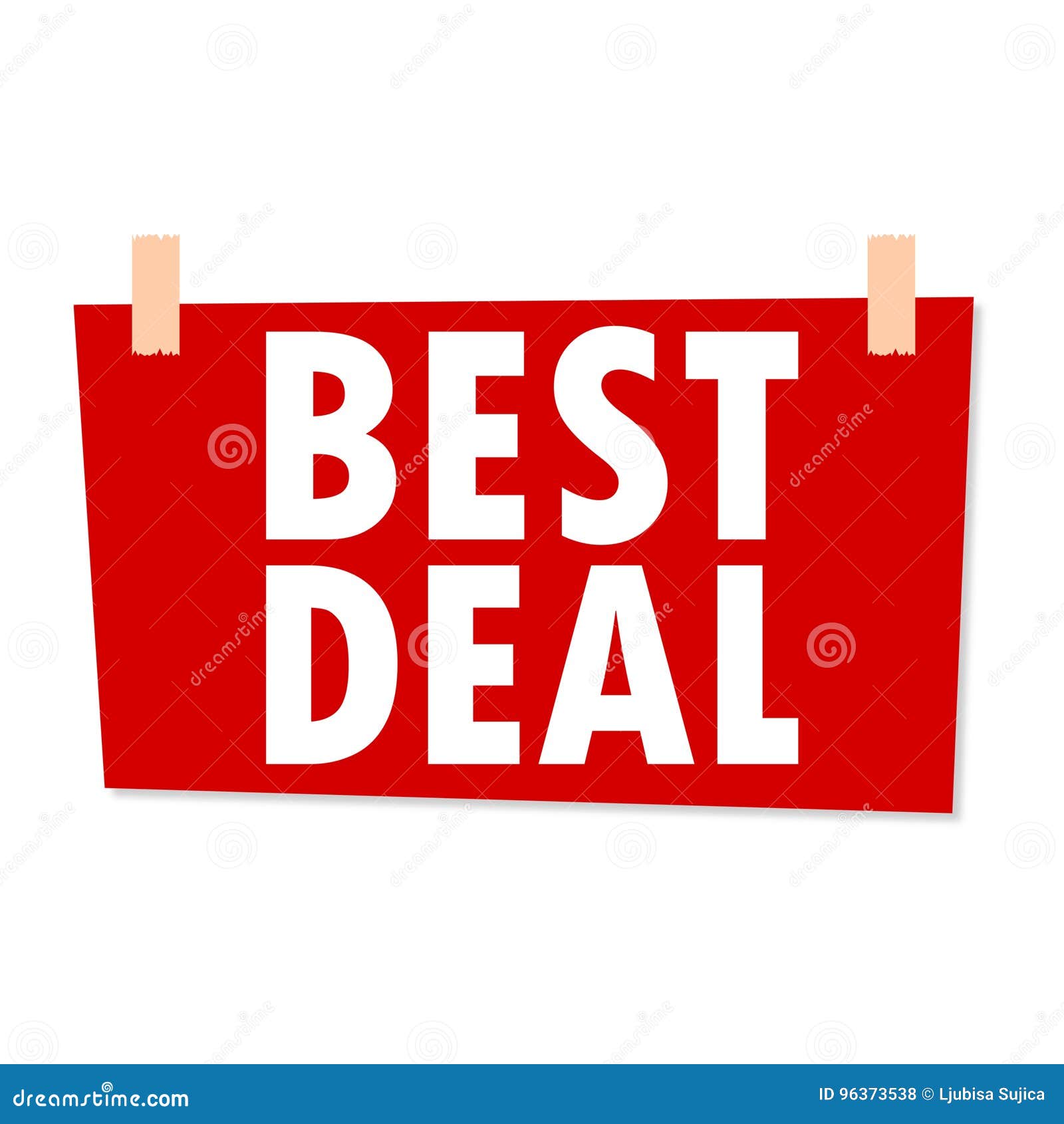 Best Deal Sign - Illustration Stock Vector - Illustration of ...