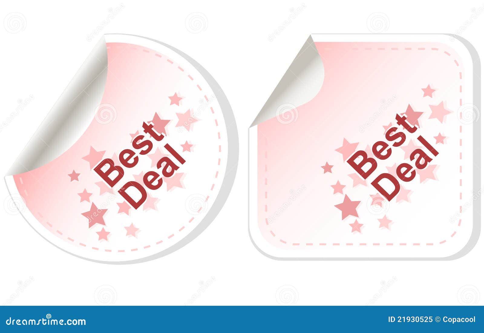 Best Deal Stickers Button Set Card Vector Stock Vector - Illustration ...