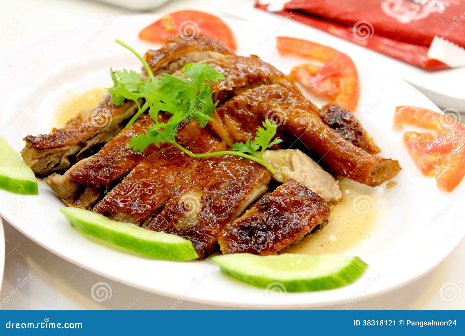 Best Duck Dish stock image. Image of dishes, tomato, cucumber - 38318121