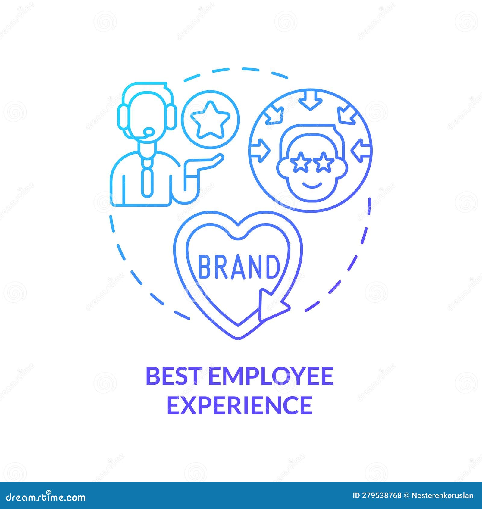 Employee Experience Line Icons Signs Set. Design Collection Of Employee ... Employee Experience Line Icons Signs Set. Design Collection Of Employee ...