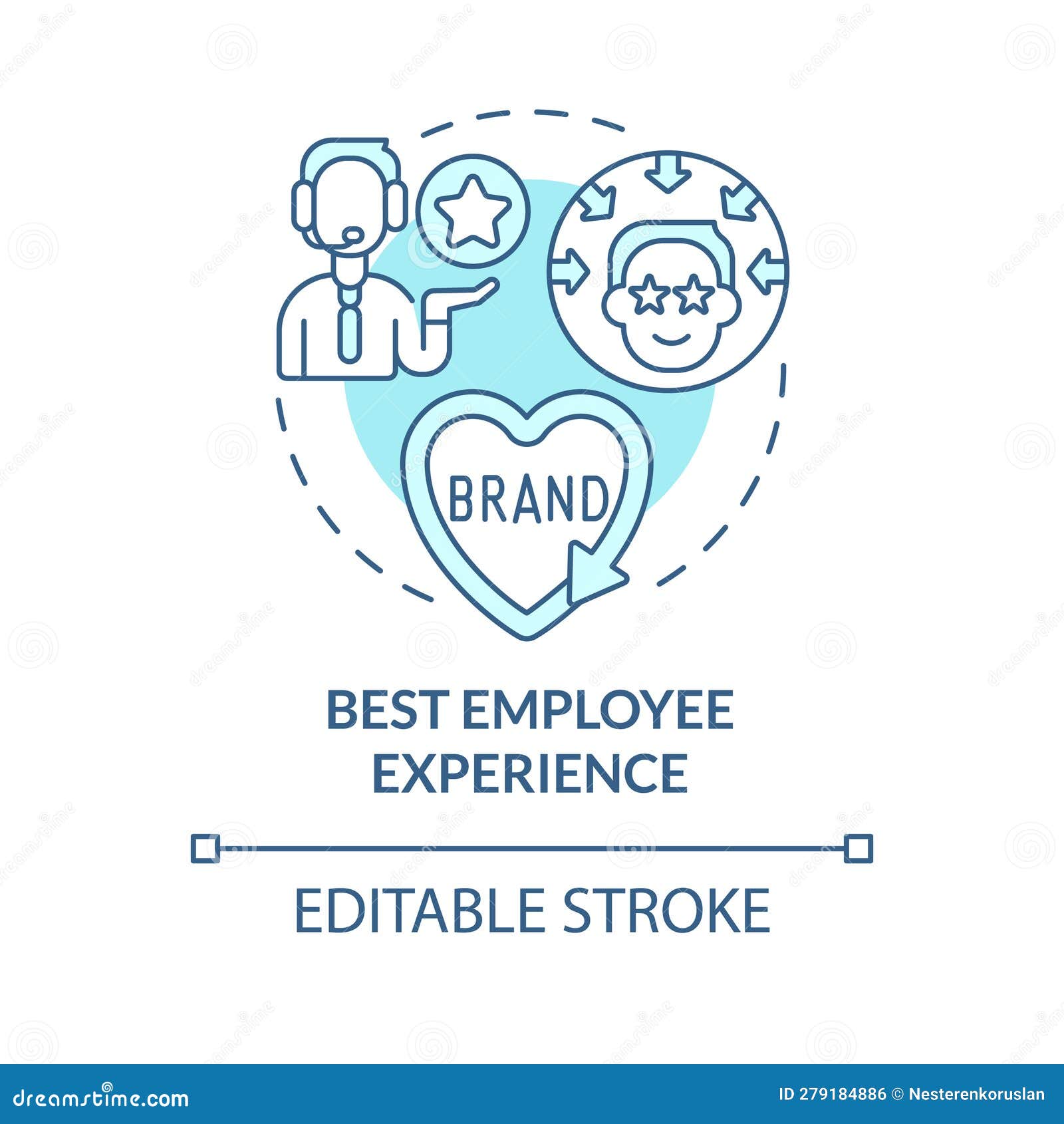 Employee Experience Line Icons Signs Set. Design Collection Of Employee ... Employee Experience Line Icons Signs Set. Design Collection Of Employee ...