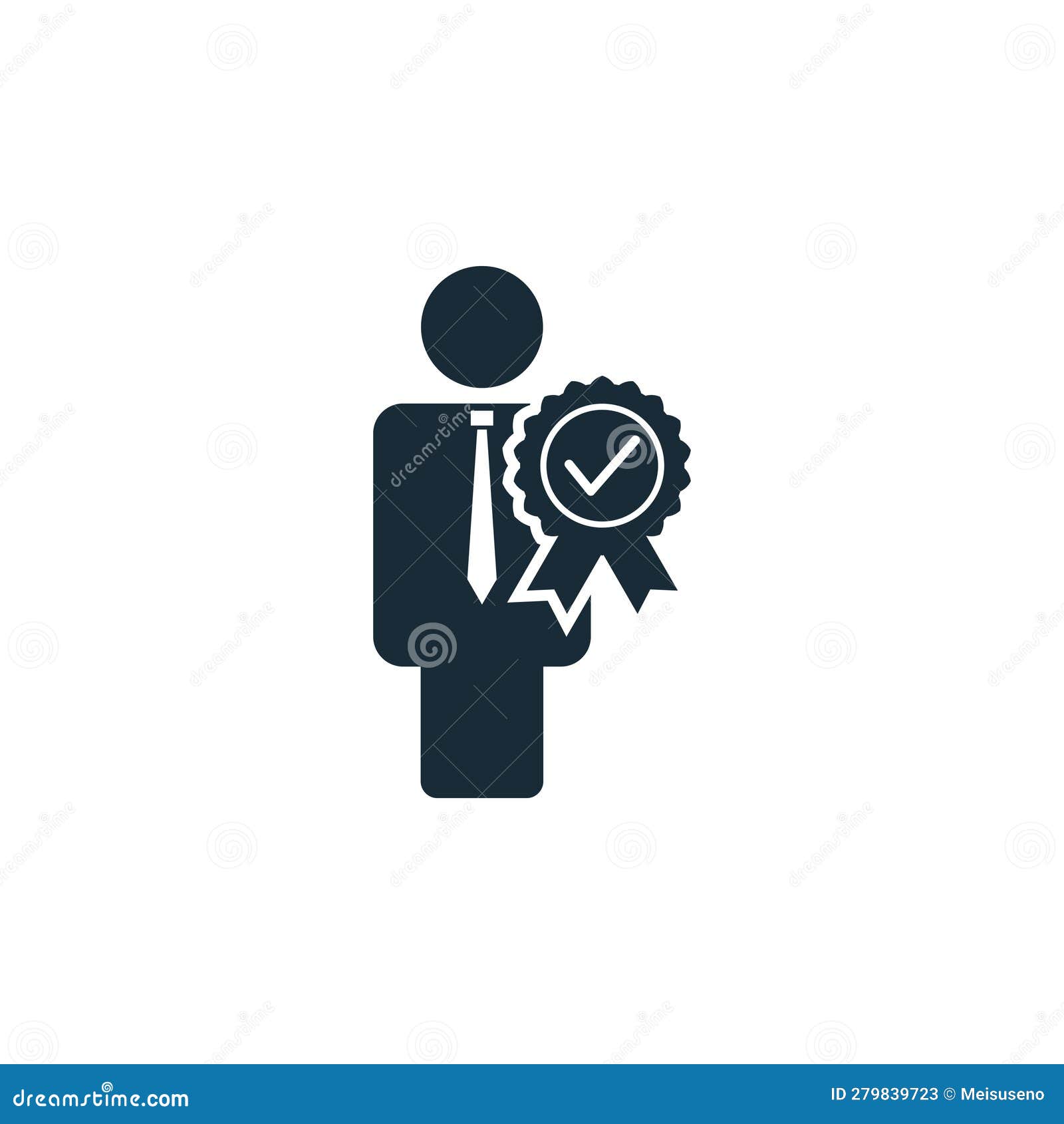 Best Employee Icon Design Template Elements Stock Vector - Illustration ...