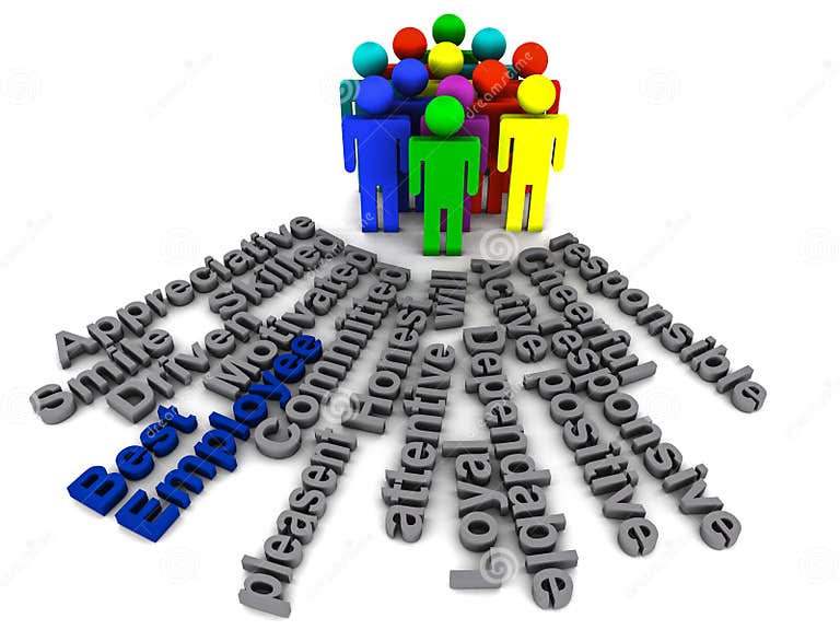 Best employee words stock illustration. Illustration of worker - 26308478