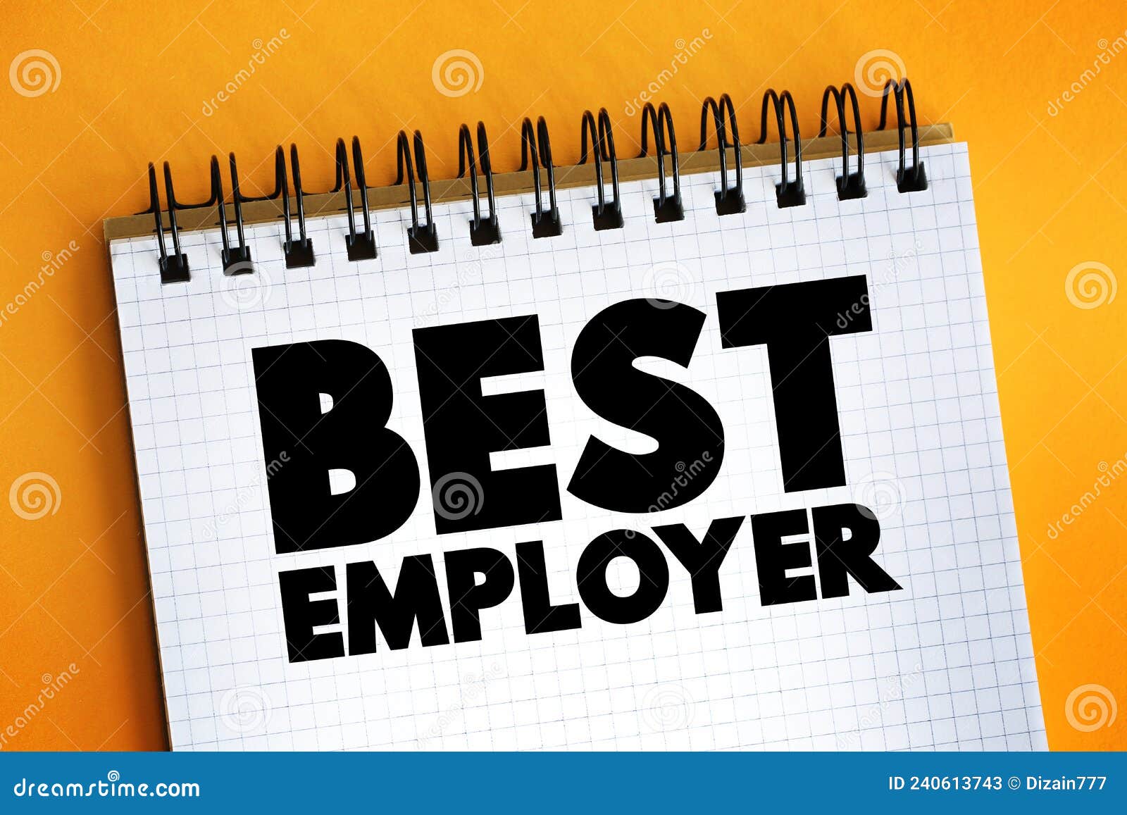 Best Employer Text on Notepad, Concept Background Stock Image - Image ...