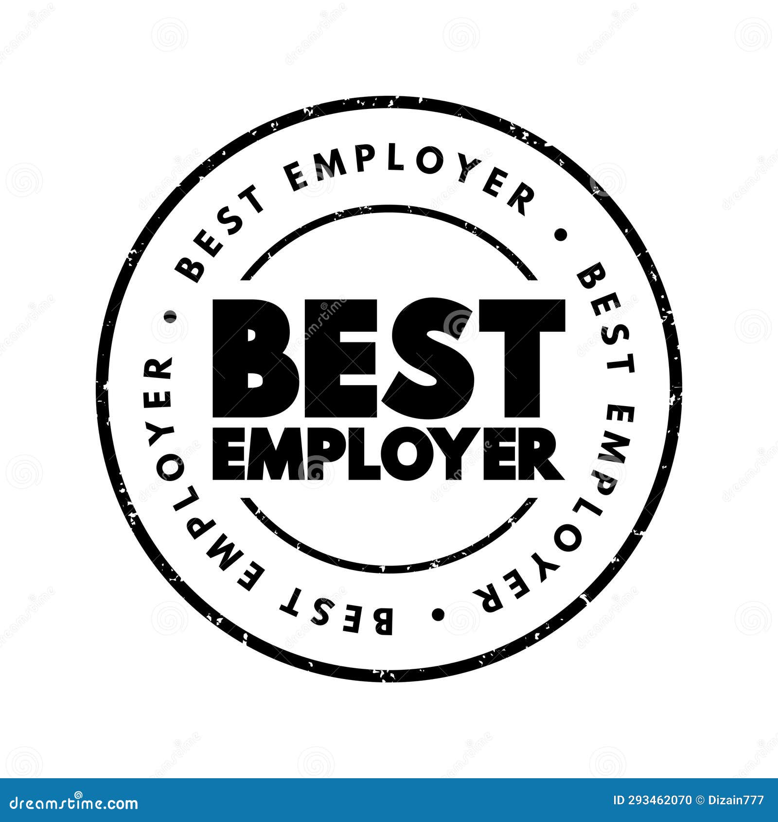 Best Employer Text Stamp, Concept Background Stock Photo - Image of ...
