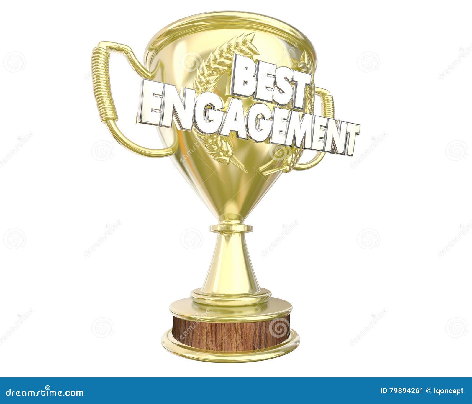 Best Engagement Interaction Join Group Trophy Award Stock Illustration ...