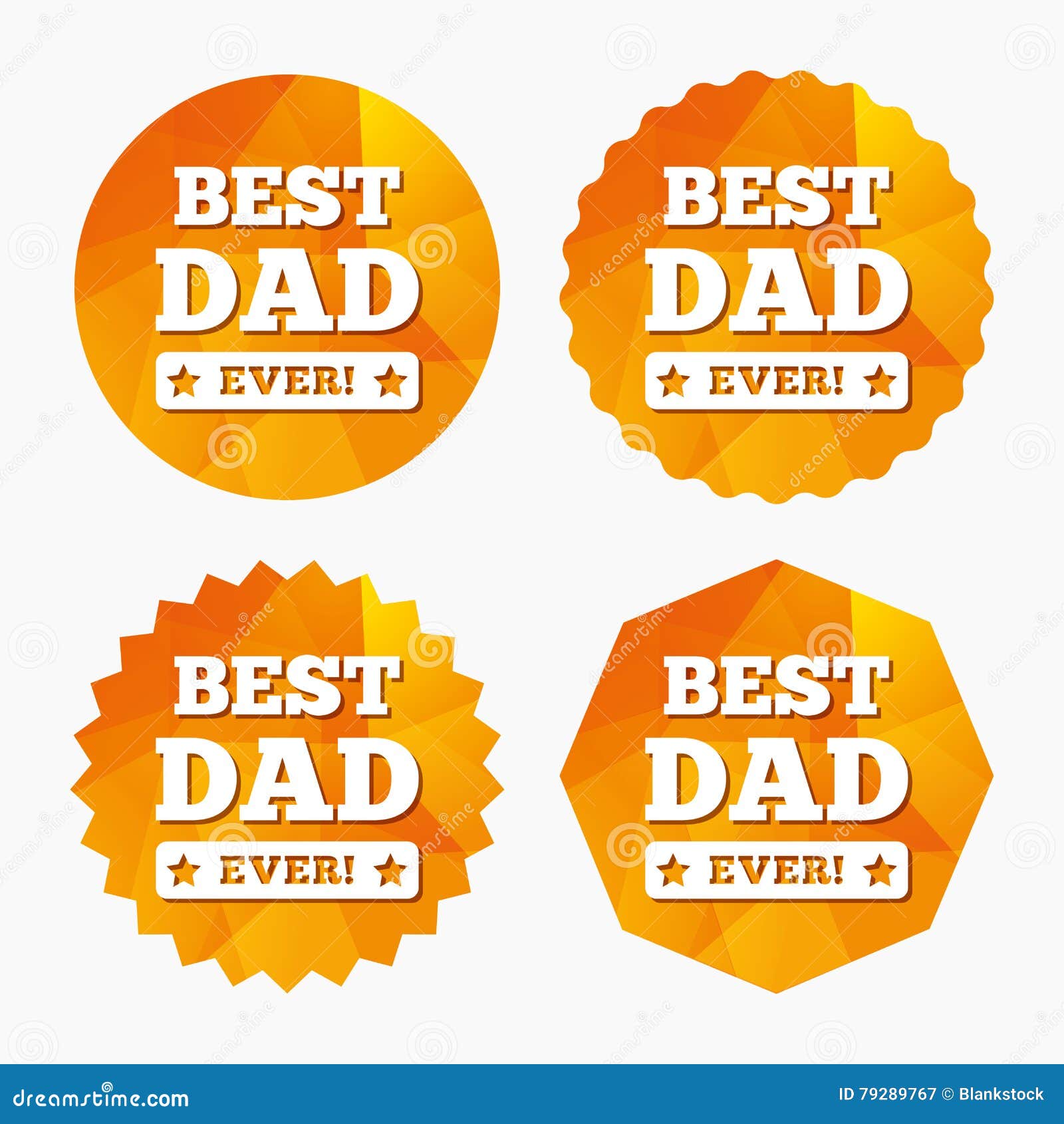 Best Father Ever Sign Icon. Award Symbol Stock Vector - Illustration of ...
