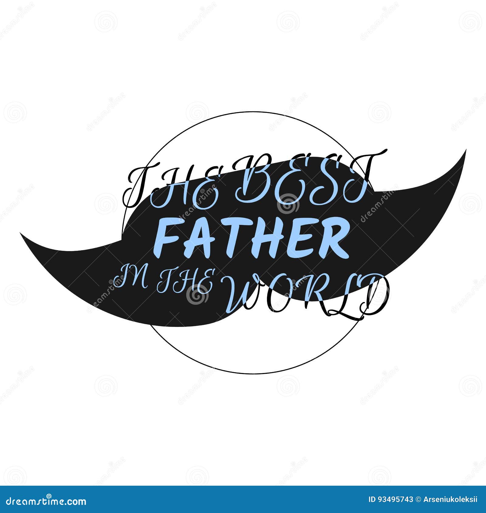 Best Father Ever Sign Icon. Award Symbol. Vector Illustration ...