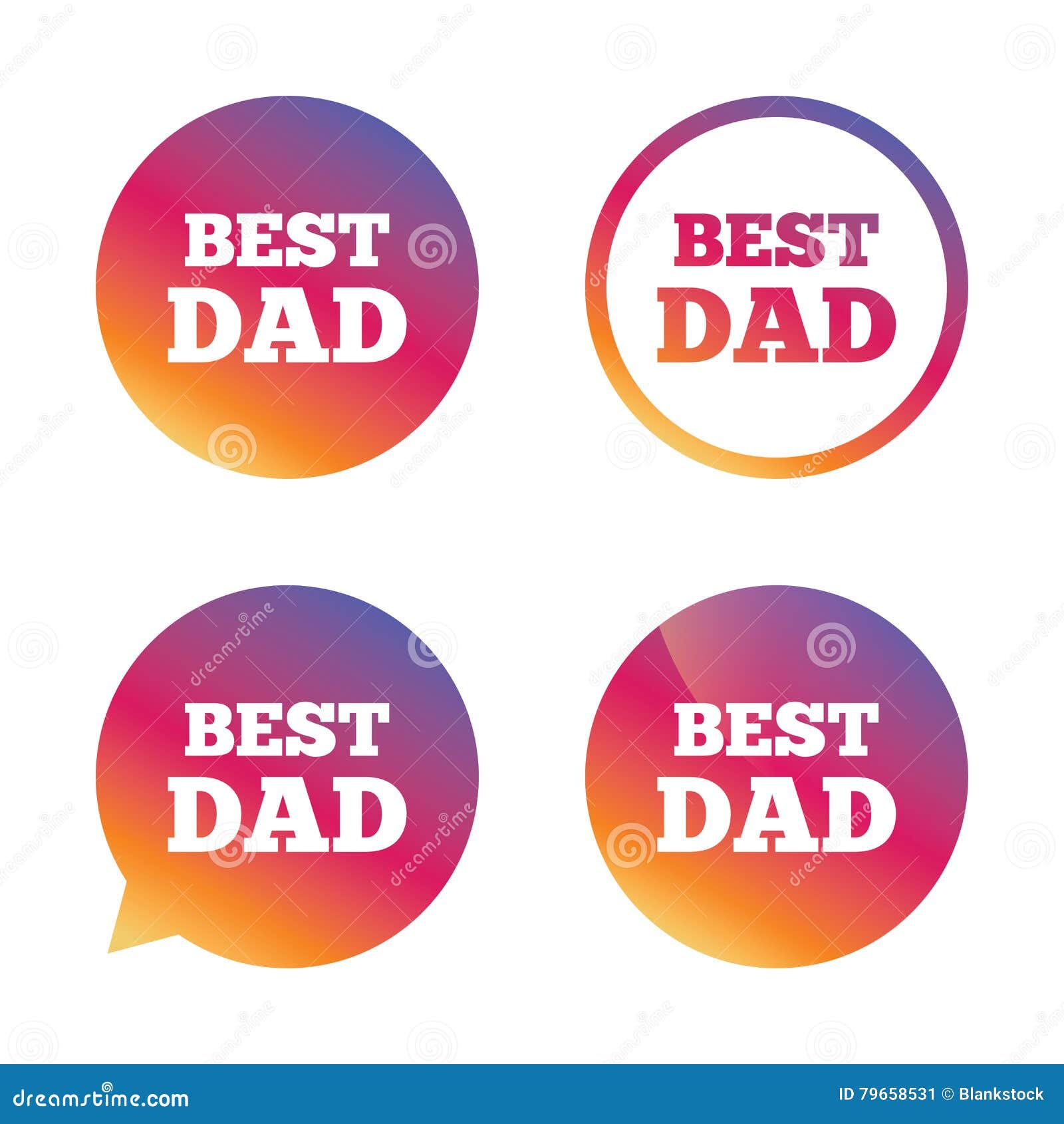 Best Father Sign Icon. Award Symbol Stock Vector - Illustration of ...