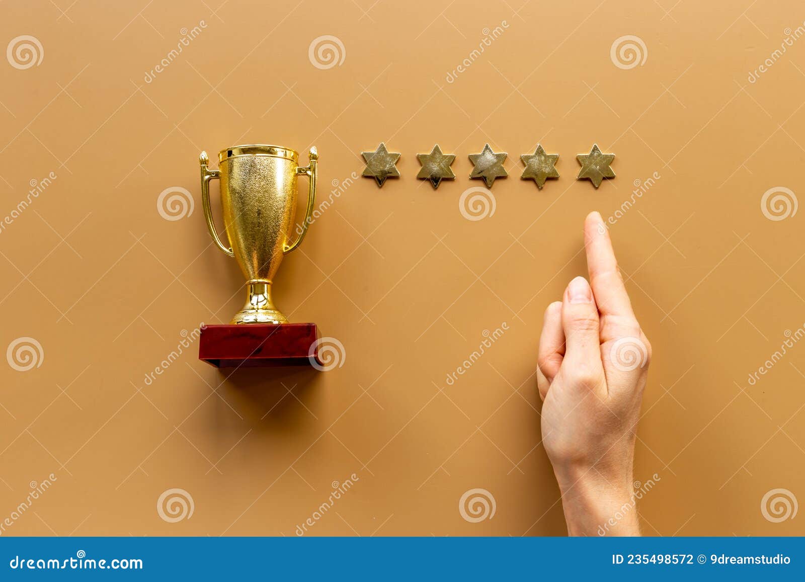 Best of the Best - Five Stars Rating and Winner Trophy Cup for Winner ...