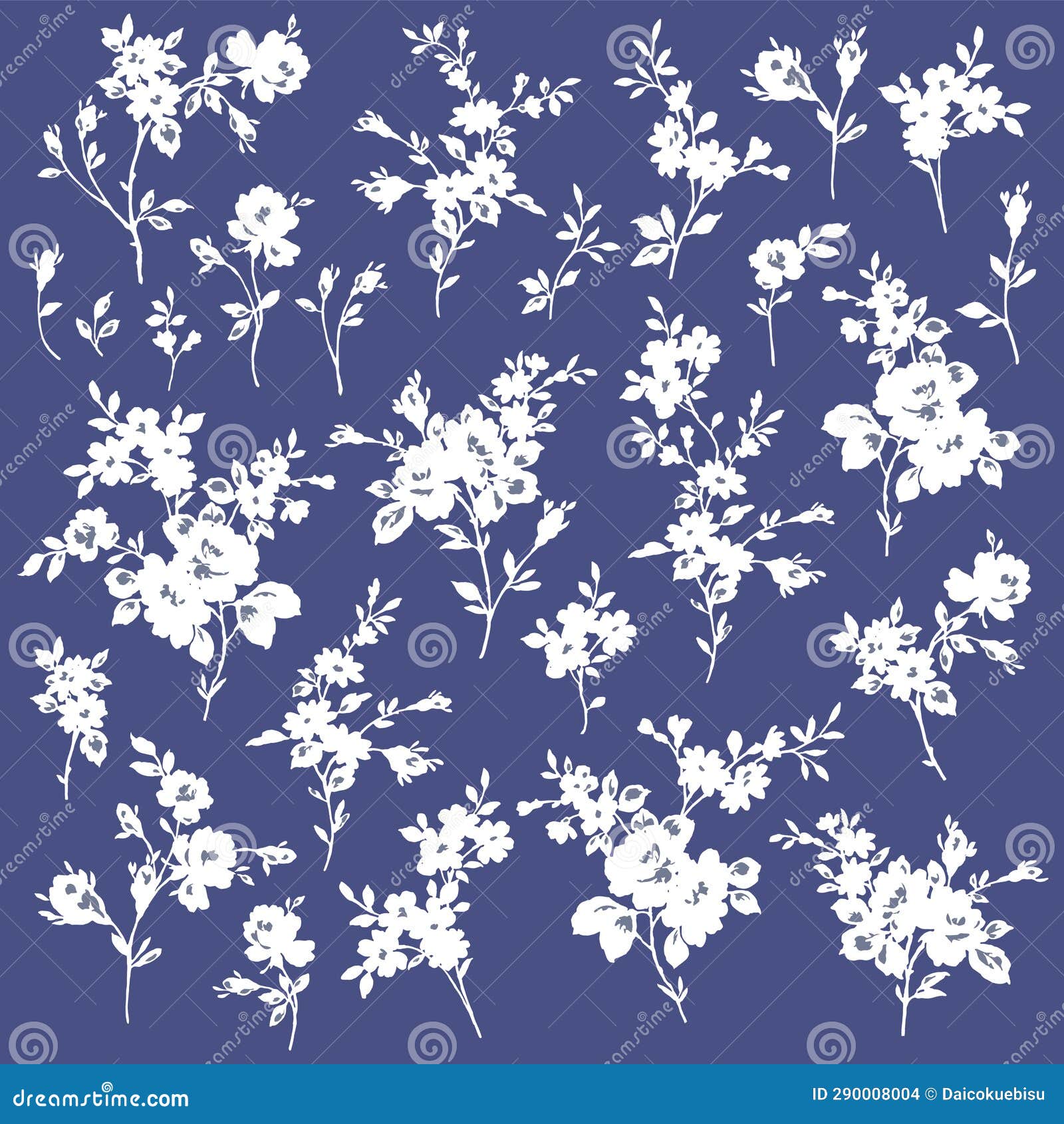 Floral Material Collection Ideal for Textile Design, Stock Vector ...