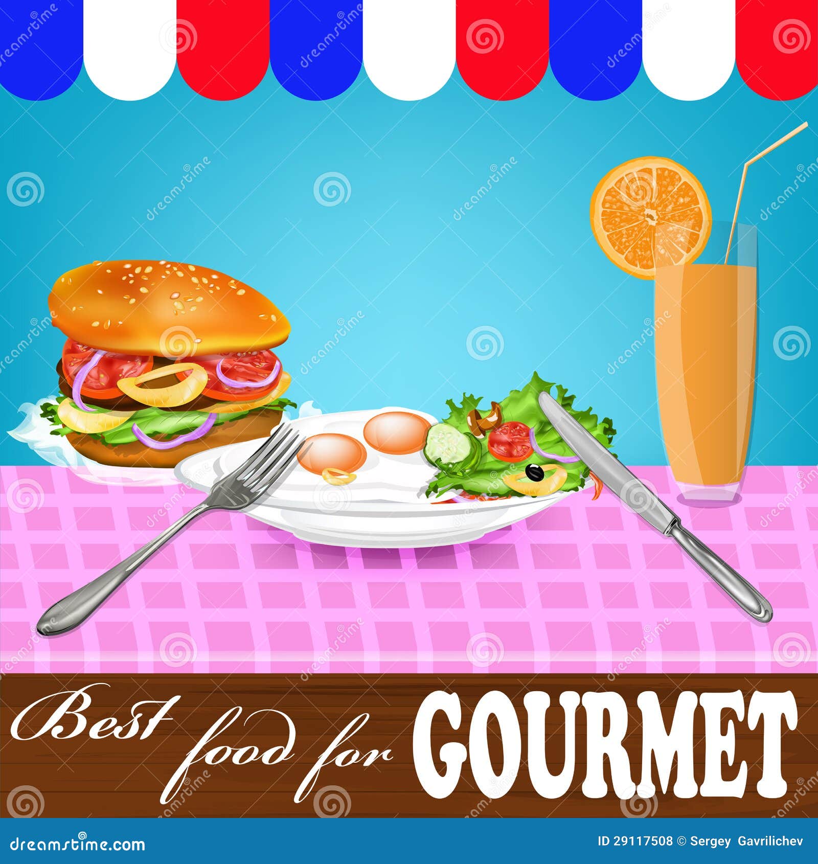 Best food for gourmet stock vector. Illustration of omelet - 29117508