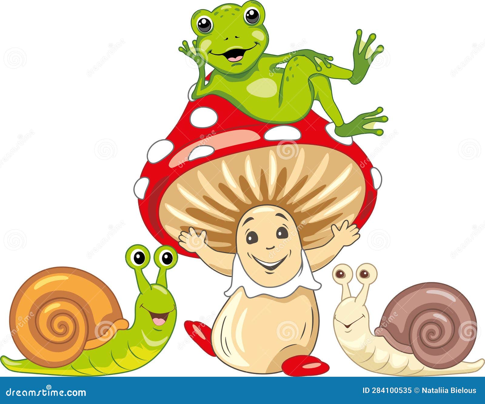 Best forest funny friends stock vector. Illustration of amusing - 284100535