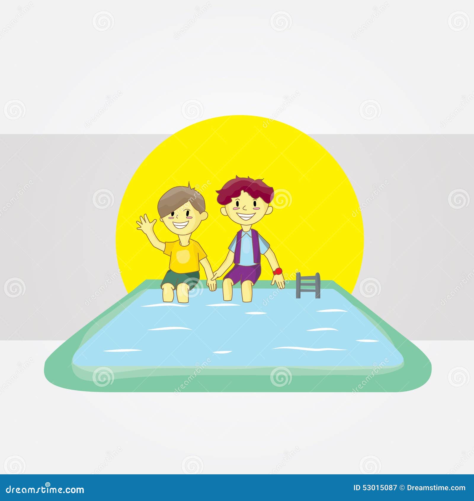 Best Friend stock illustration. Illustration of pool - 53015087