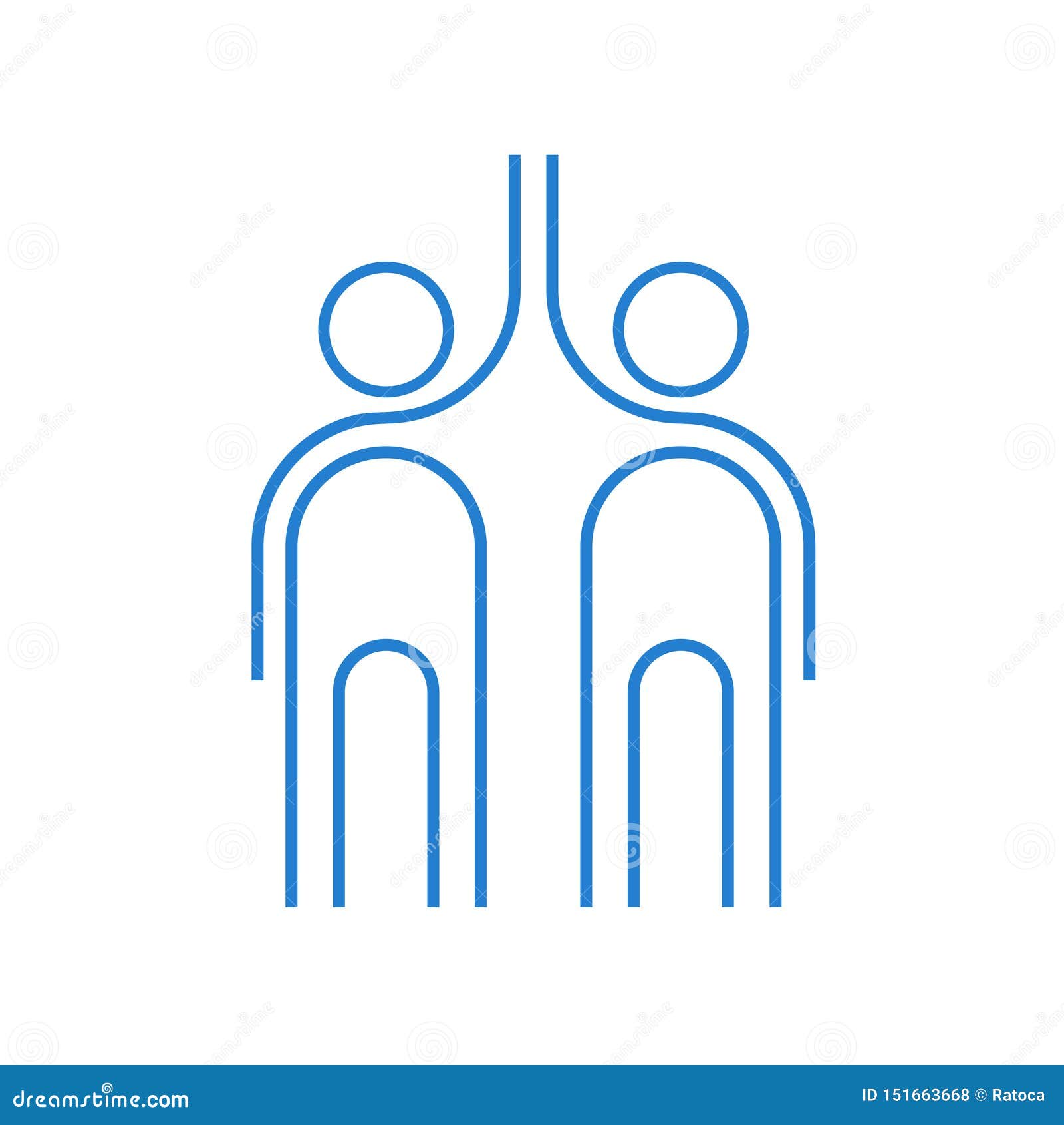 Best friends flat icon stock vector. Illustration of clasp - 151663668