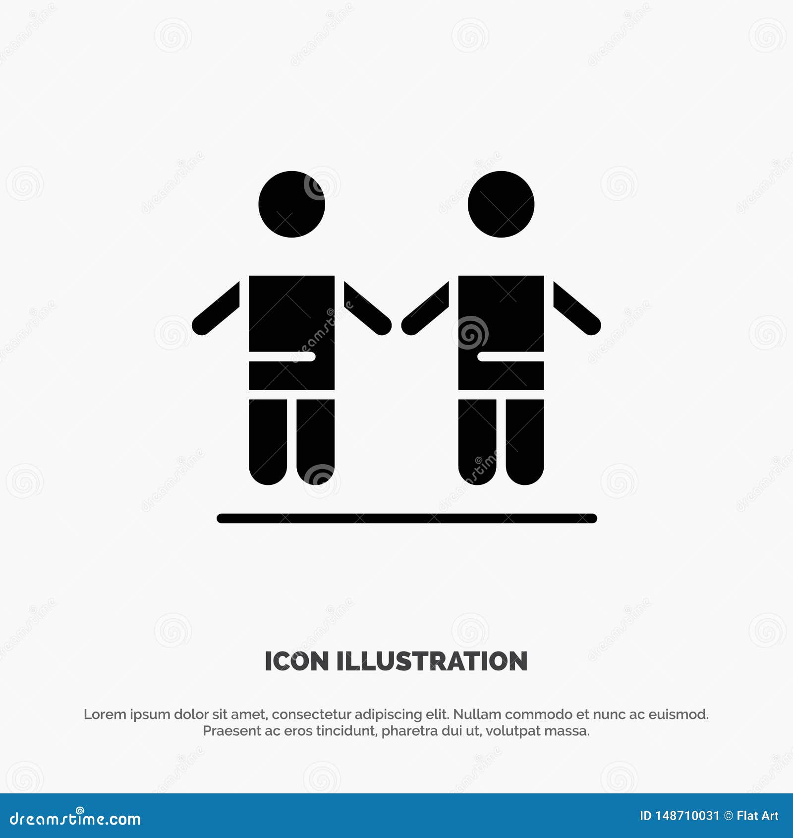 Best, Friends, Friendship, Group Solid Glyph Icon Vector Stock Vector ...
