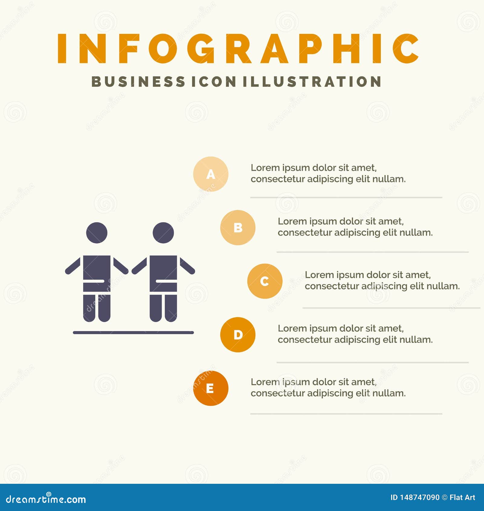 Best, Friends, Friendship, Group Solid Icon Infographics 5 Steps ...