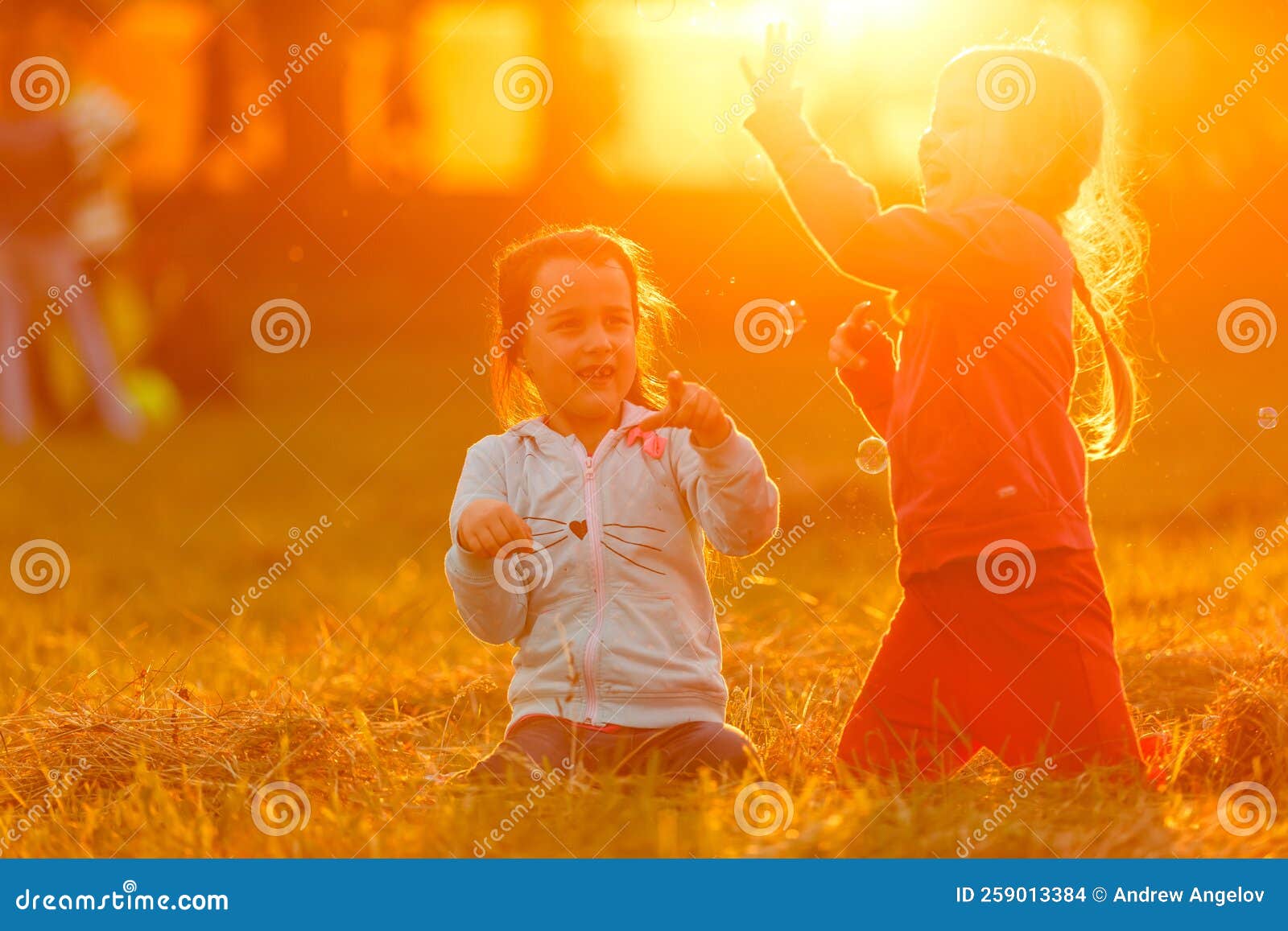 The Best Friends Playing Together Stock Photo - Image of childhood ...