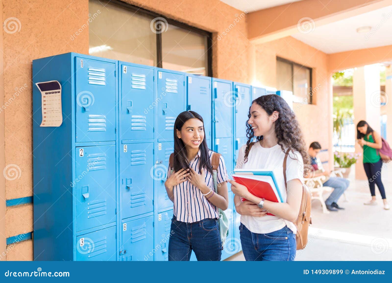 Best Friends and Study Buddies Stock Image - Image of high, smiling ...