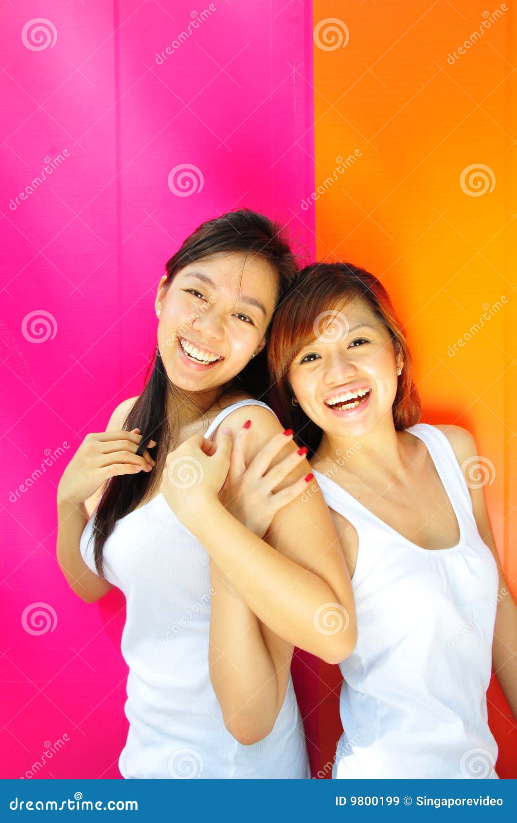 Best Girlfriends stock image. Image of asian, asia, teenage - 9800199