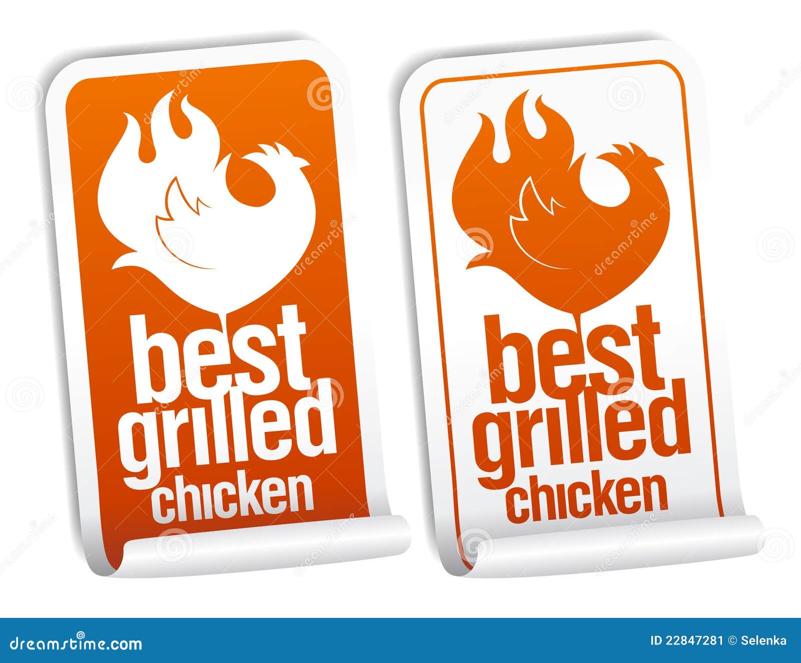Grilled Chicken With Sticky Rice, Hand Draw Sketch Vector ...