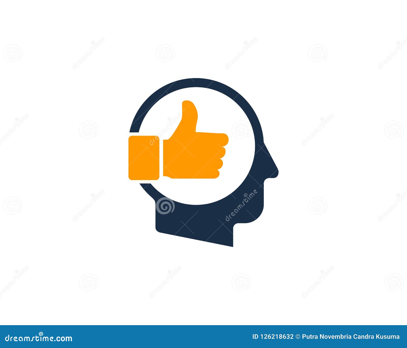 Best Human Head Logo Icon Design Stock Illustration - Illustration of ...