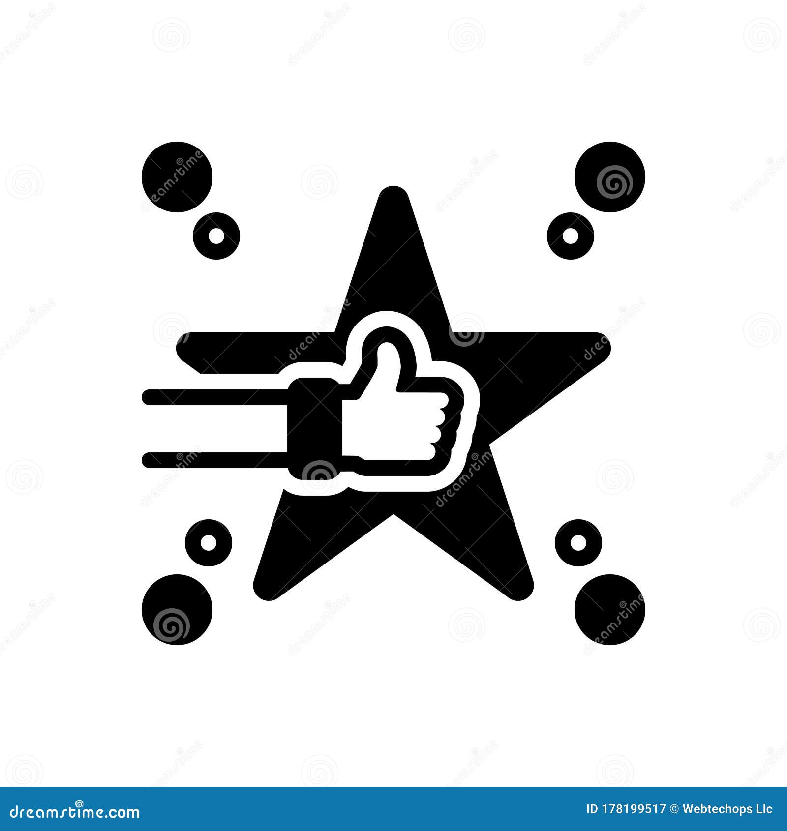 Black Solid Icon for Best, Excellent and Surpassing Stock Vector ...