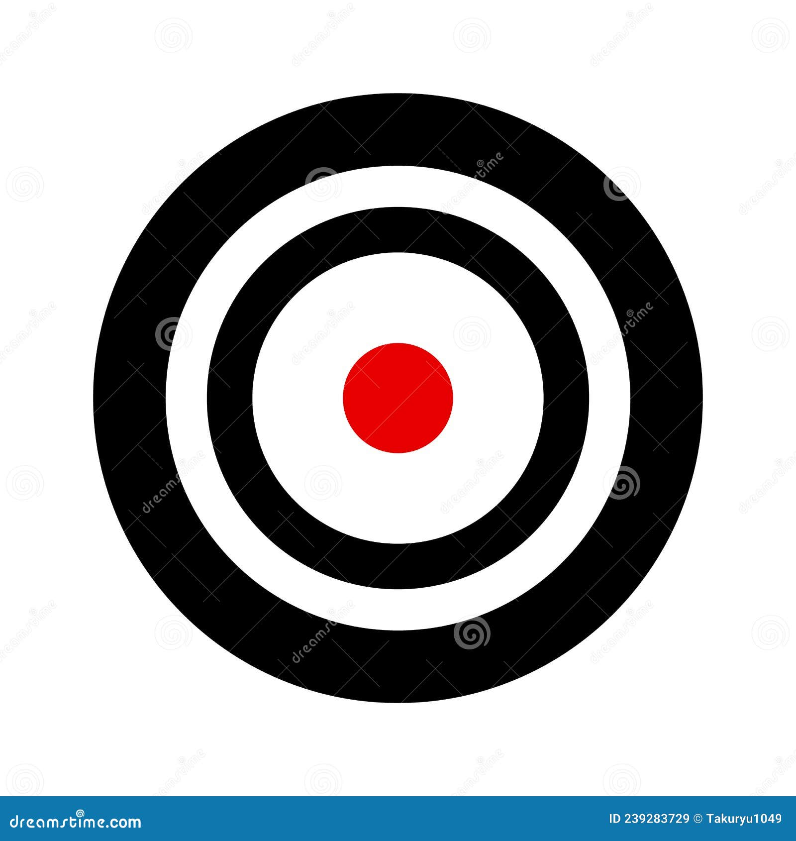 Target Icon in Black . Vector. Stock Vector - Illustration of marketing ...