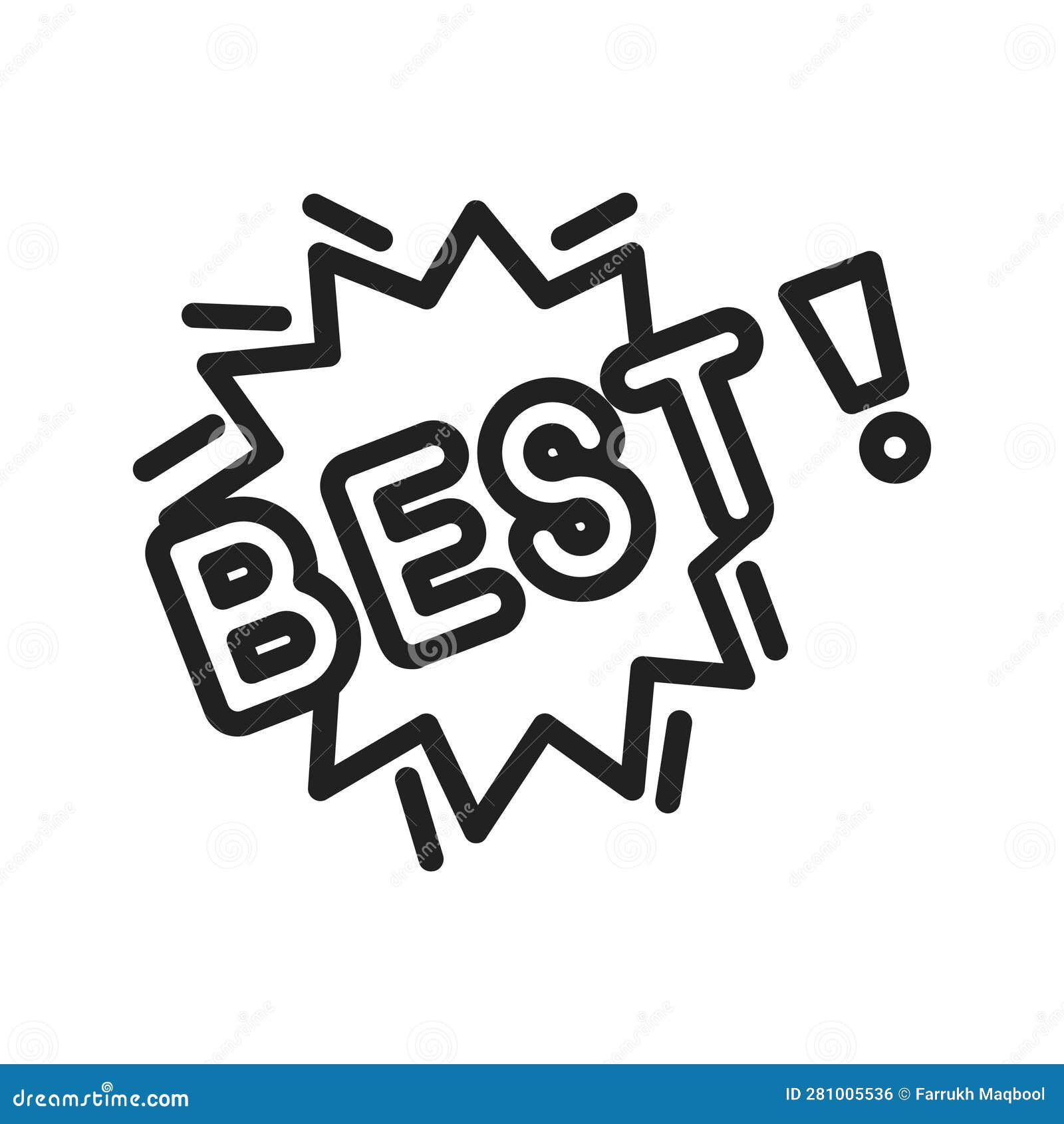 Best Icon Image. stock vector. Illustration of award - 281005536