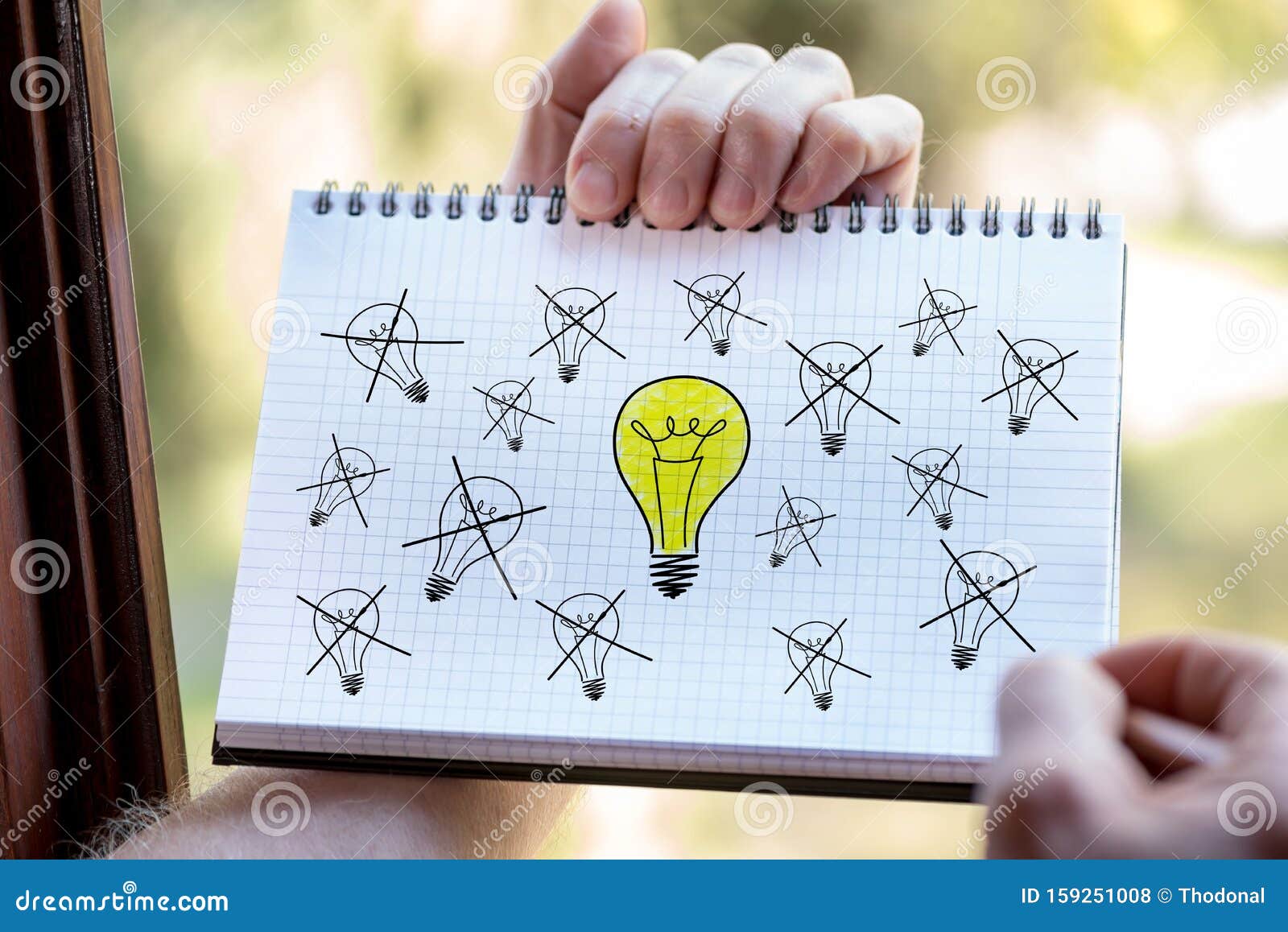 Best Idea Concept on a Notepad Stock Photo - Image of bright, strategy ...