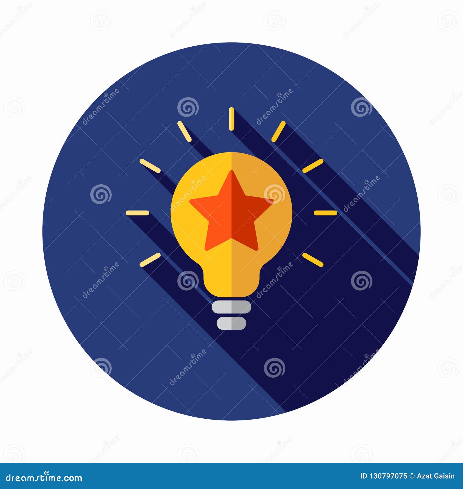 Best Idea Icon, Star Icon. Light Bulb Icon Stock Vector - Illustration ...