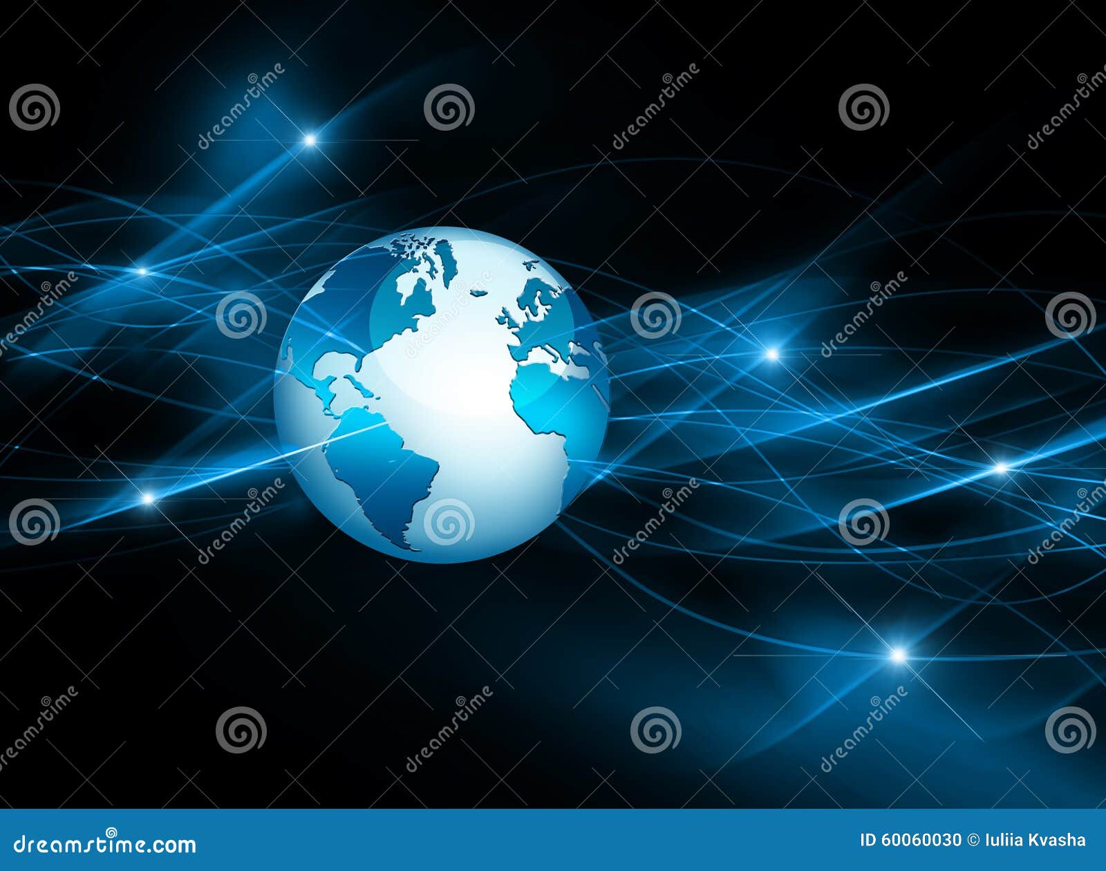 Best Internet Concept of Global Business. Globe Stock Illustration ...