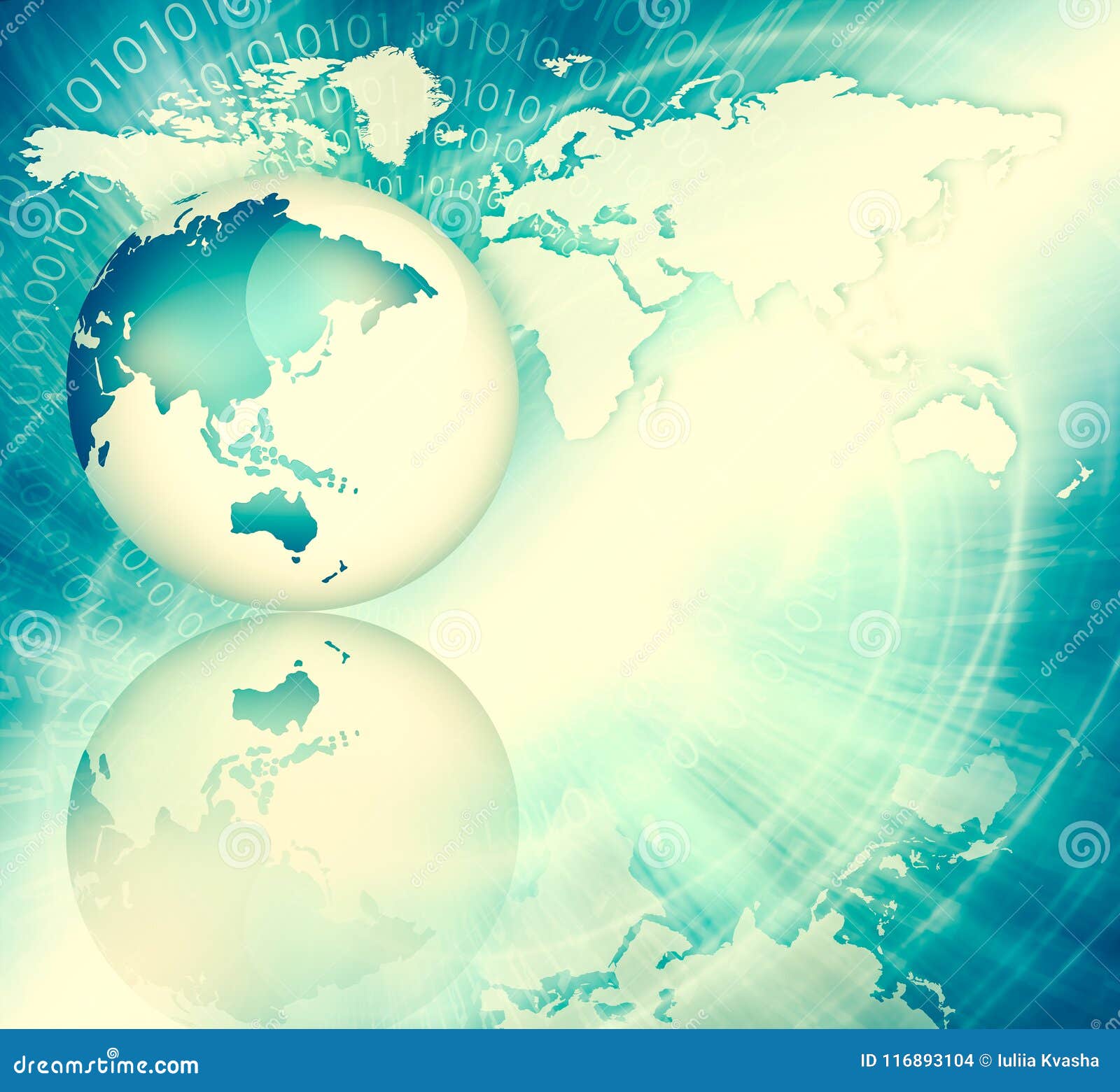 Best Internet Concept of Global Business. Globe, Glowing Lines on ...