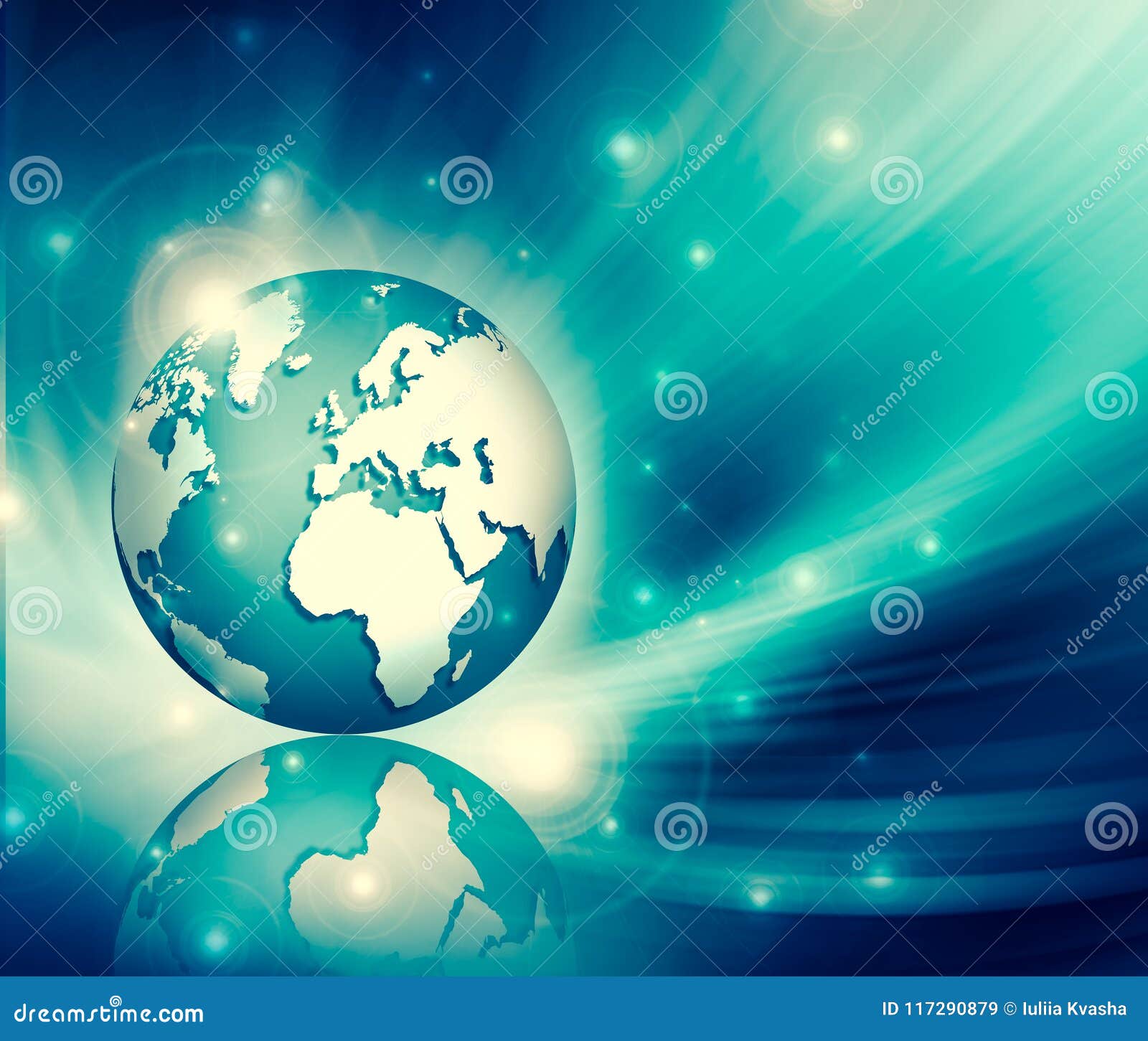 Best Internet Concept of Global Business. Globe, Glowing Lines on ...