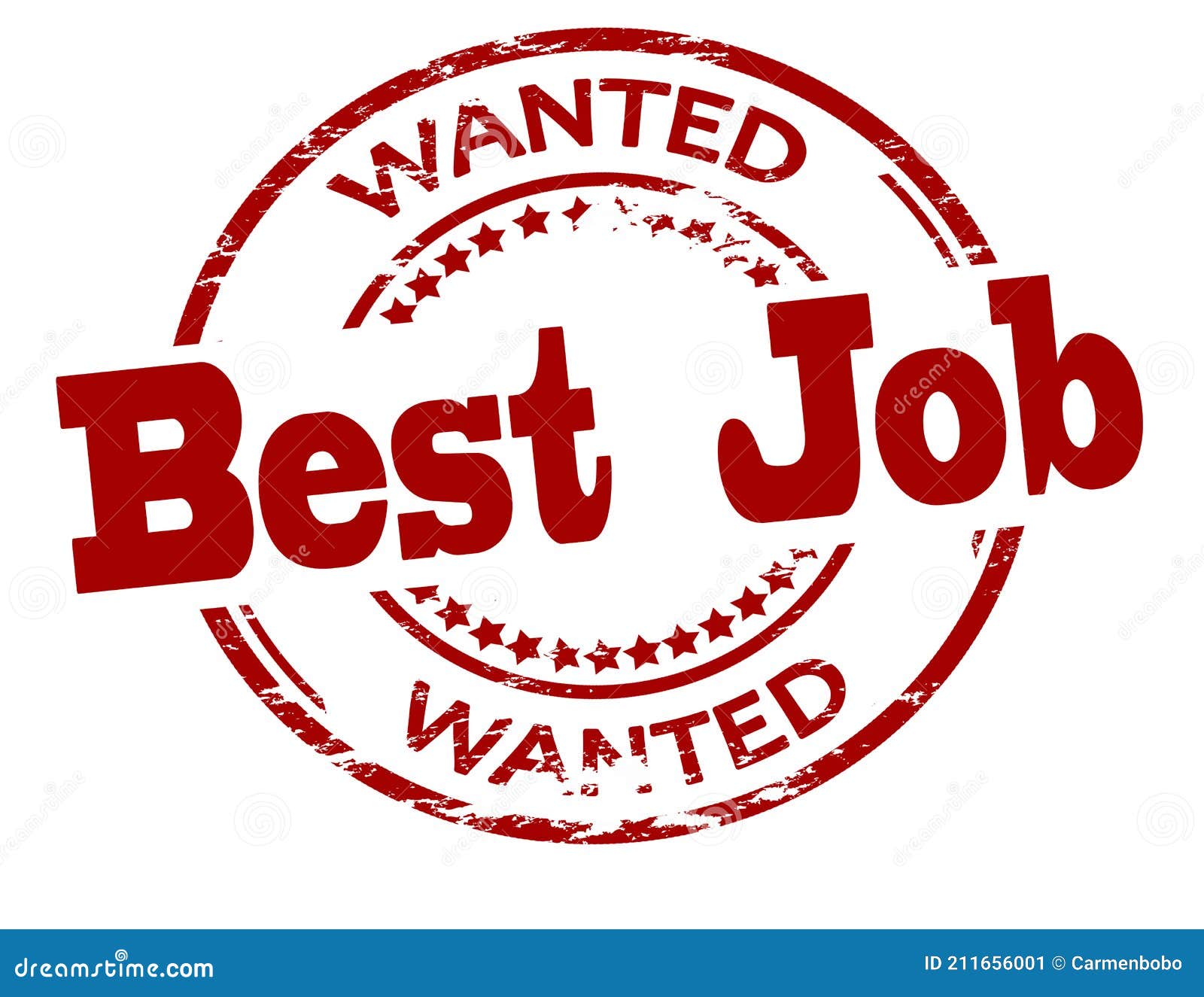 Red Stamp with Text Best Job Stock Vector - Illustration of ...