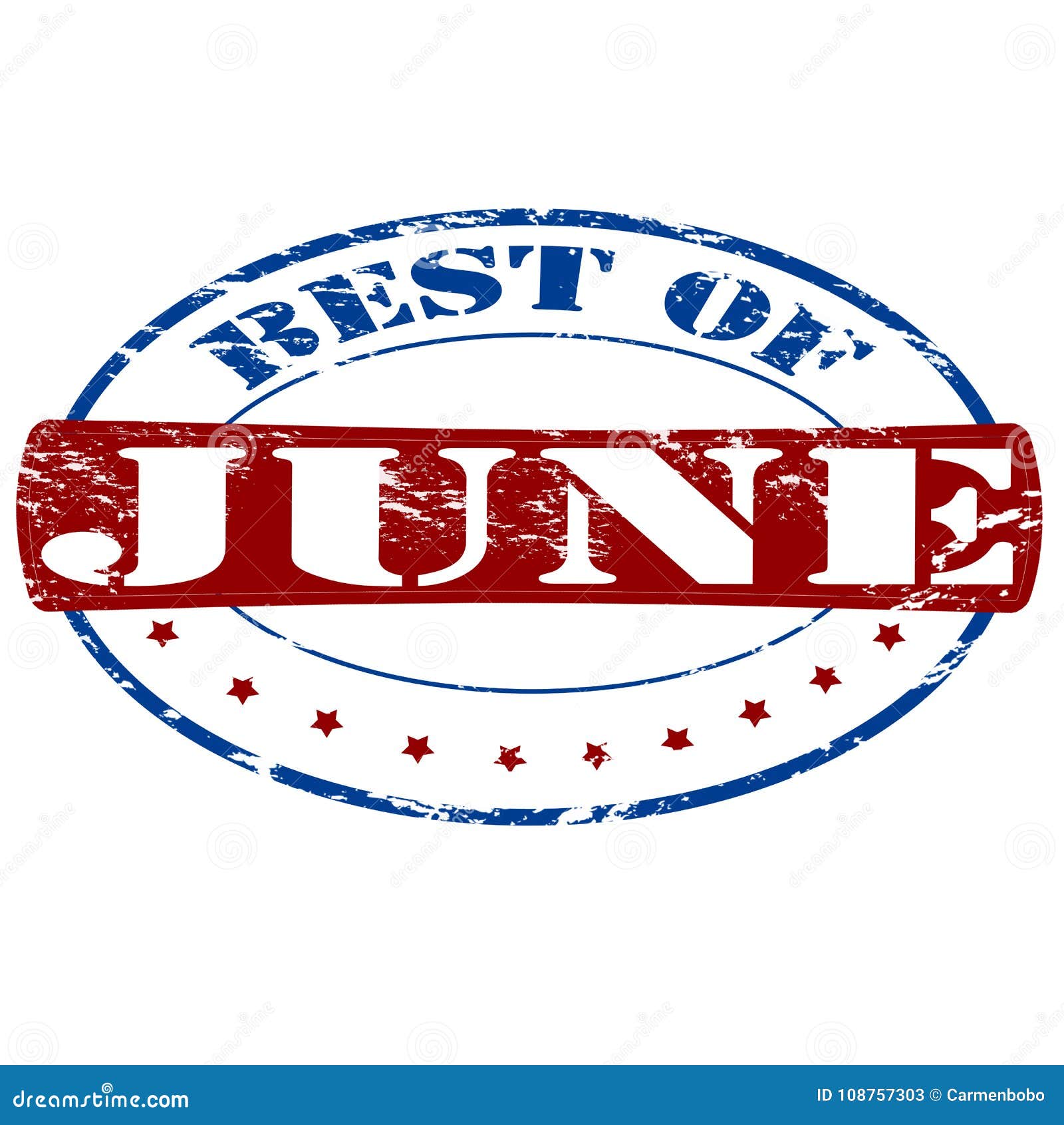 Best of June stock illustration. Illustration of grungy - 108757303