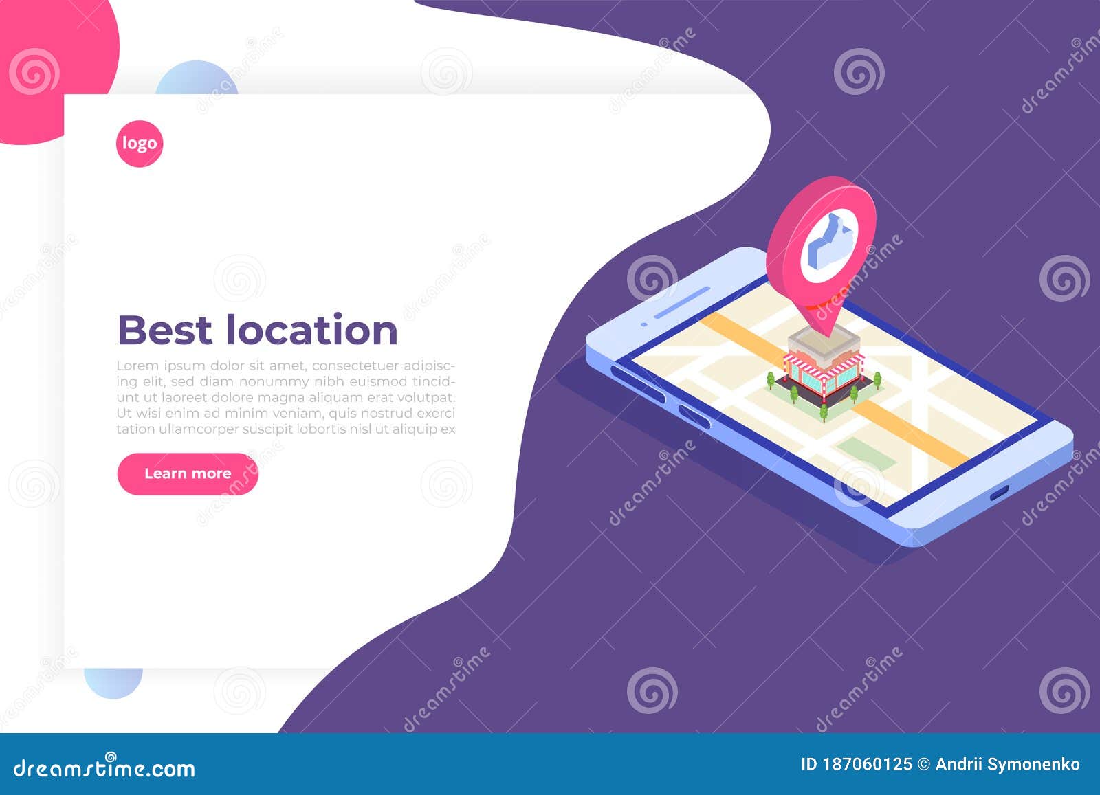 The Best Location on the Map. Pointing To the House Stock Vector ...