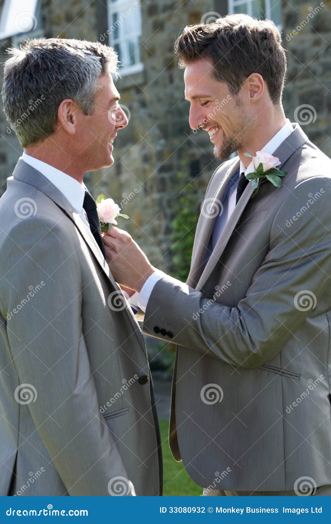 Best Man and Groom at Wedding Stock Photo - Image of partnership ...