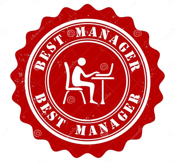 Best manager award stamp stock illustration. Illustration of adult ...