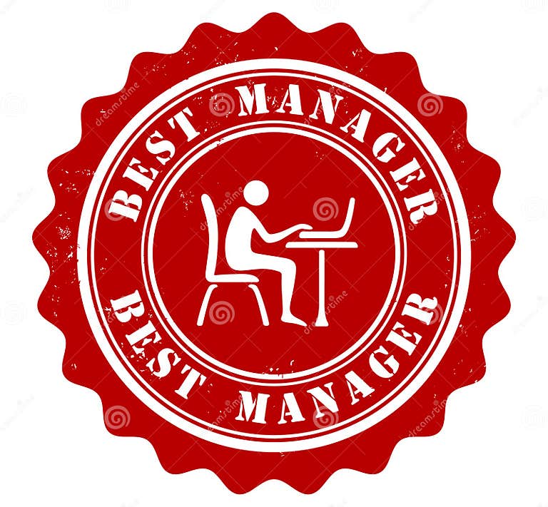 Best manager award stamp stock illustration. Illustration of adult ...