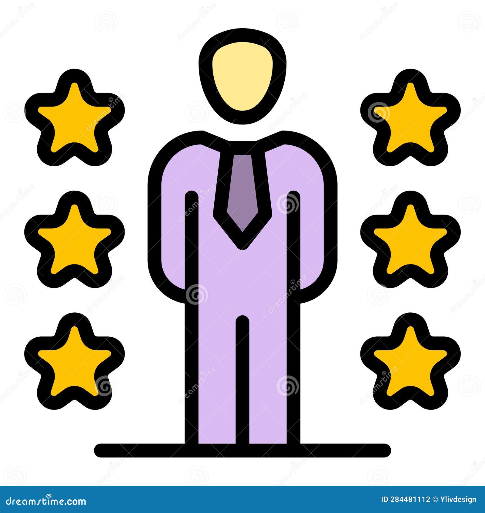 Best Manager Icon Vector Flat Stock Vector - Illustration of experience ...