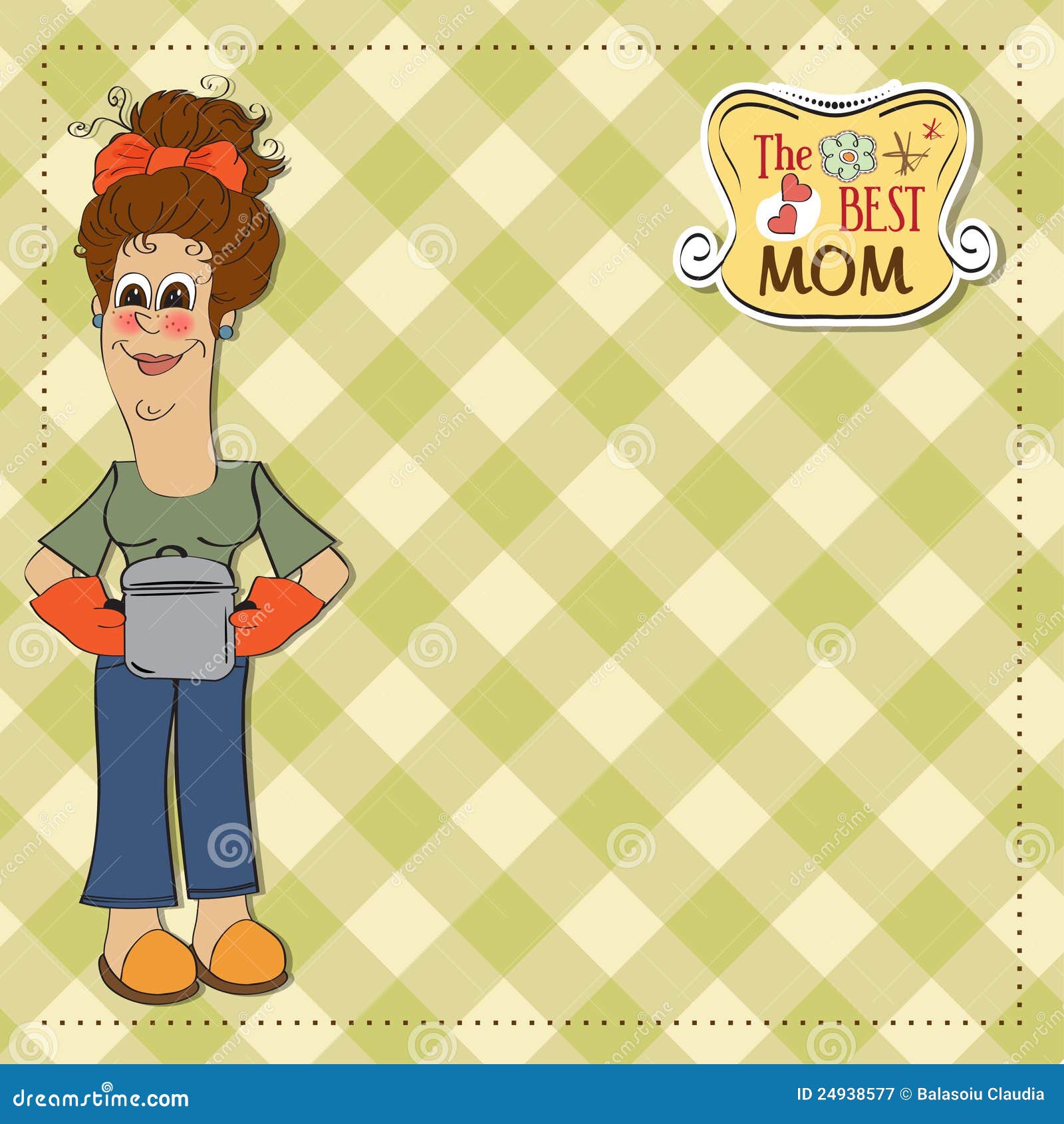 The best mom stock illustration. Illustration of cheerful - 24938577