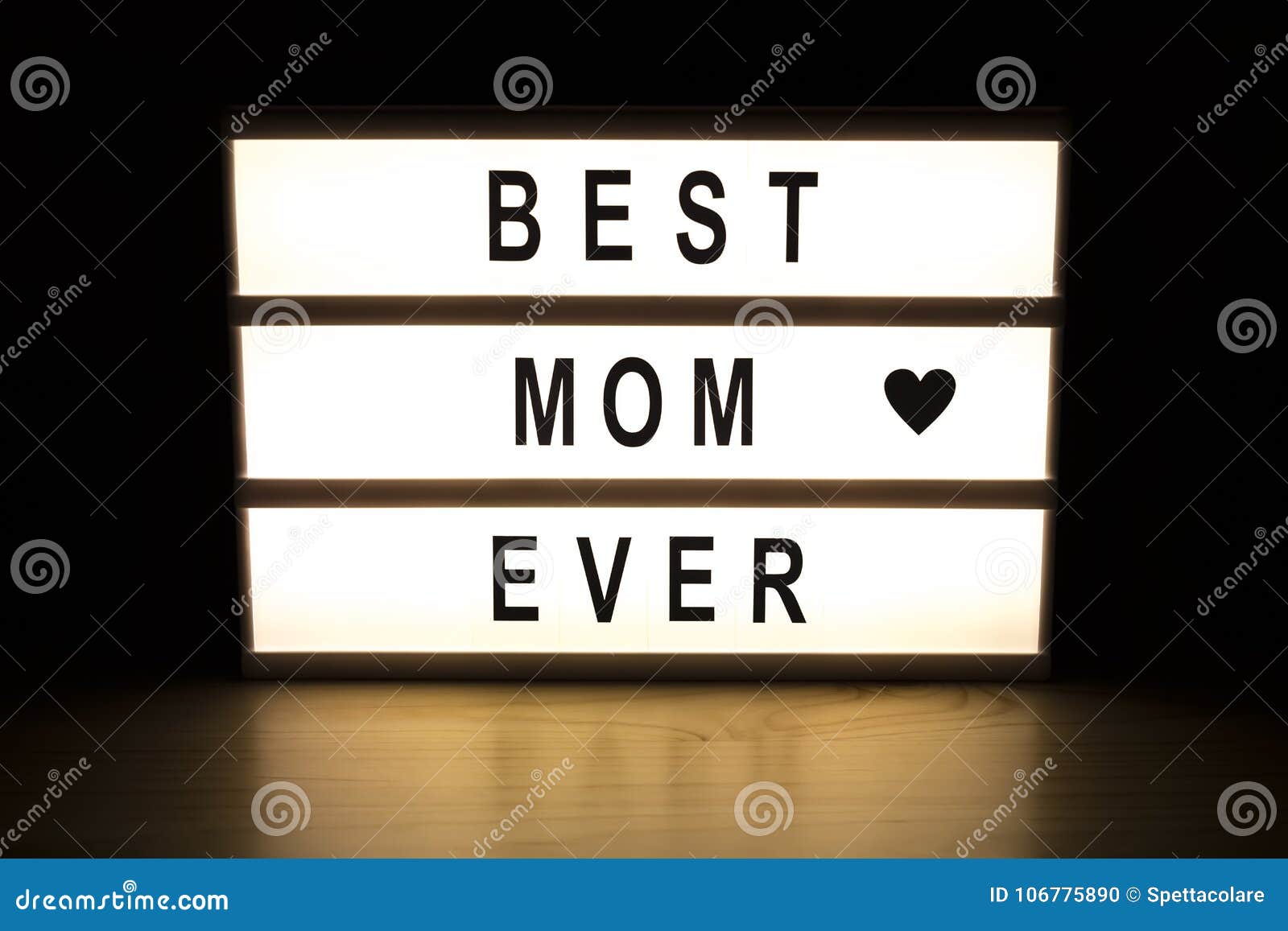 Best Mom Ever Light Box Sign Board Stock Photo - Image of words, text ...