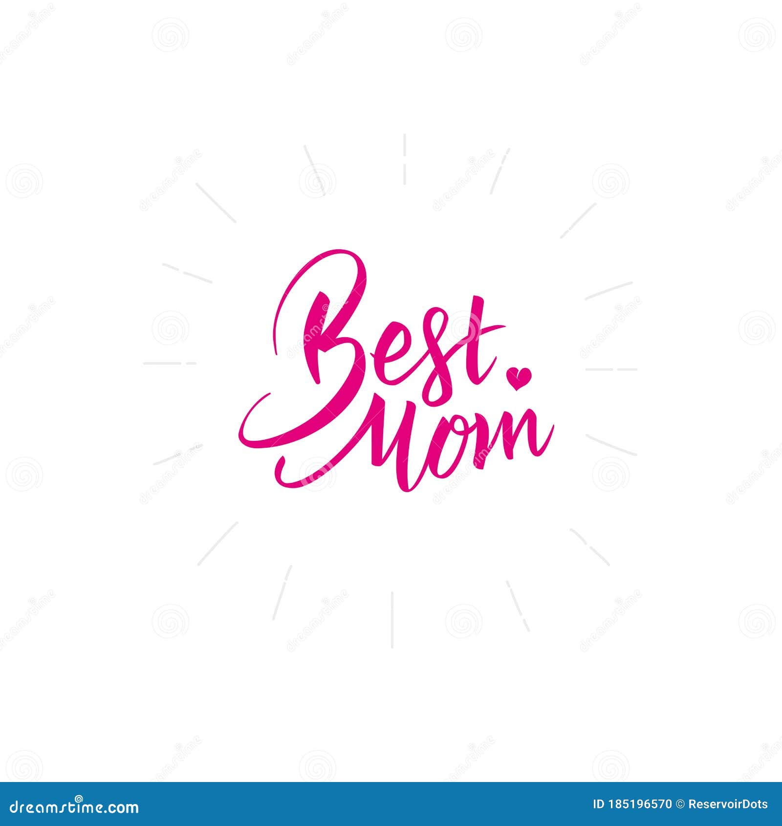 Best Mom Lettering Vector stock vector. Illustration of celebration ...